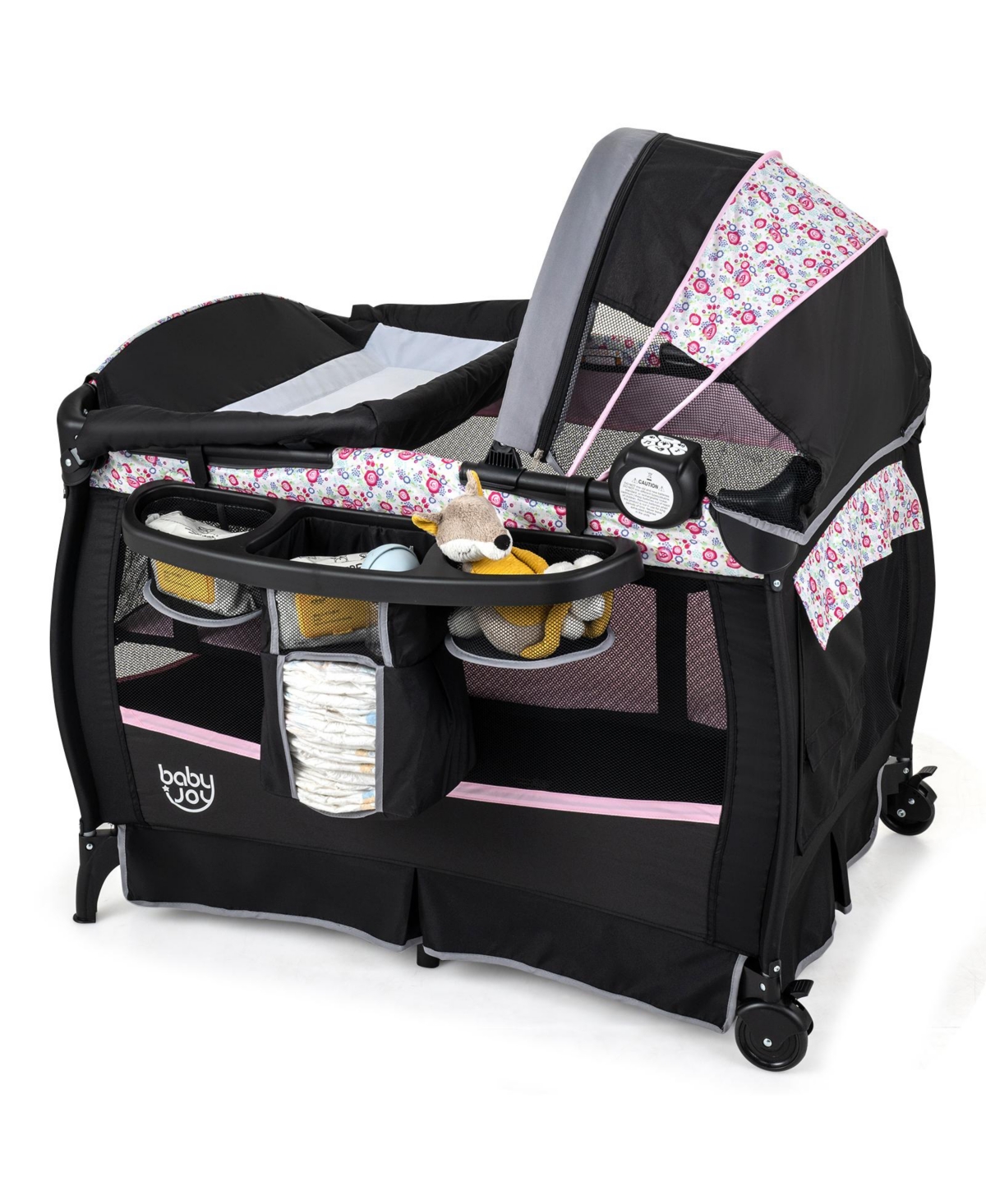 Click here for Costway Baby Bassinet Bedside Crib with Changing T... prices