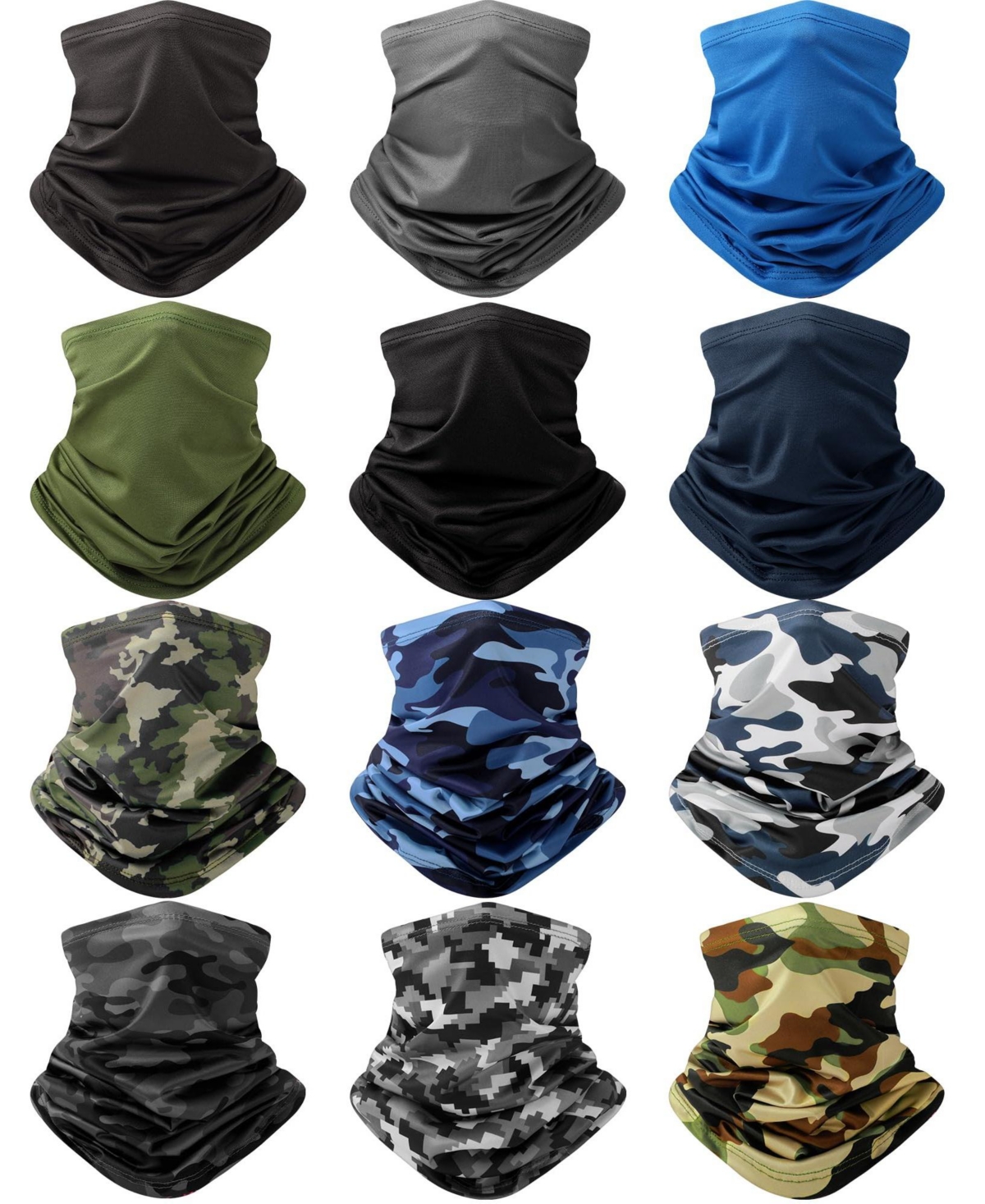 Click here for Piscifun 12 Pack Neck Gaiter Face Mask Uv Protecti... prices