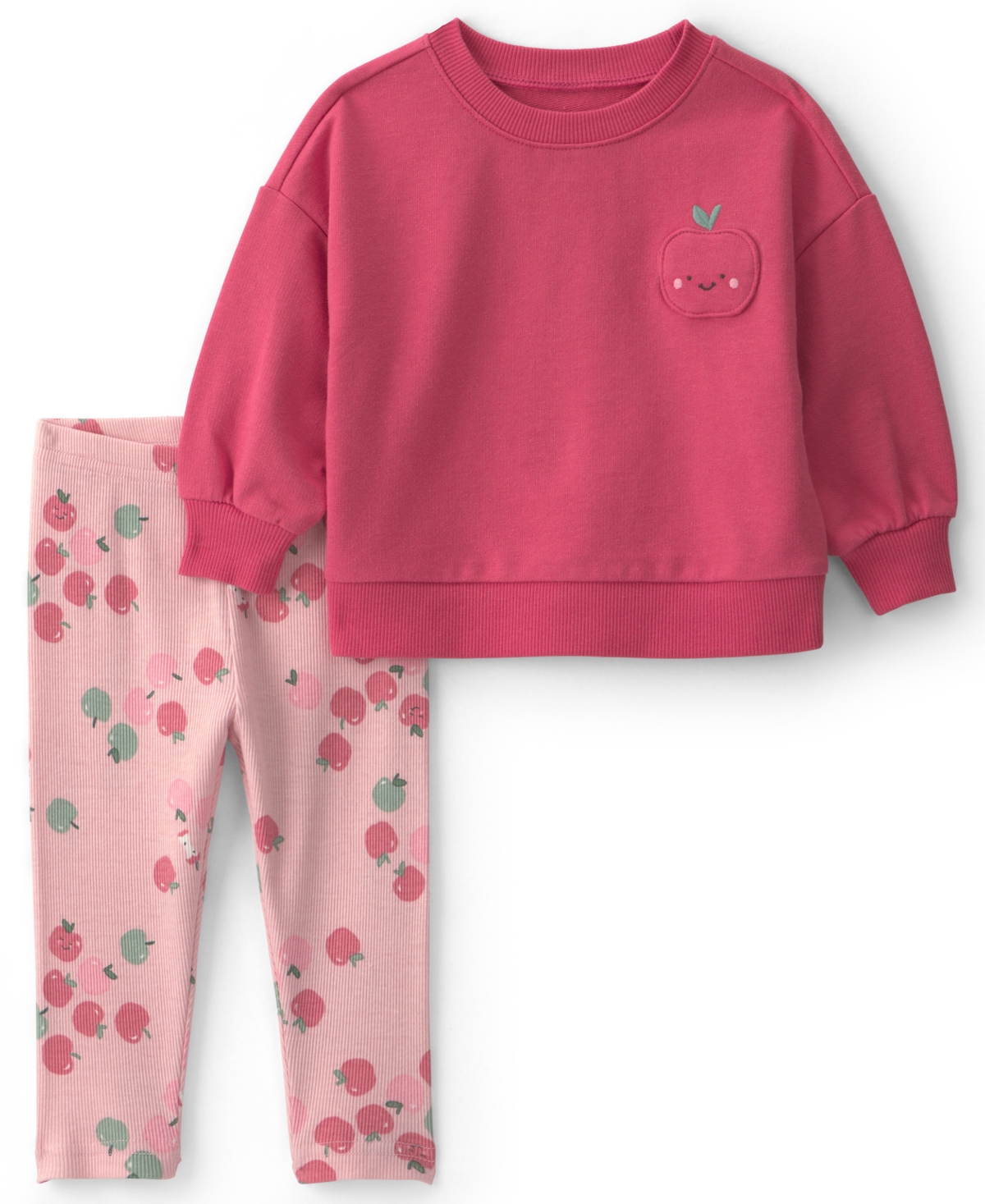 Click here for Carters Baby Girls Apple French Terry Sweatshirt a... prices