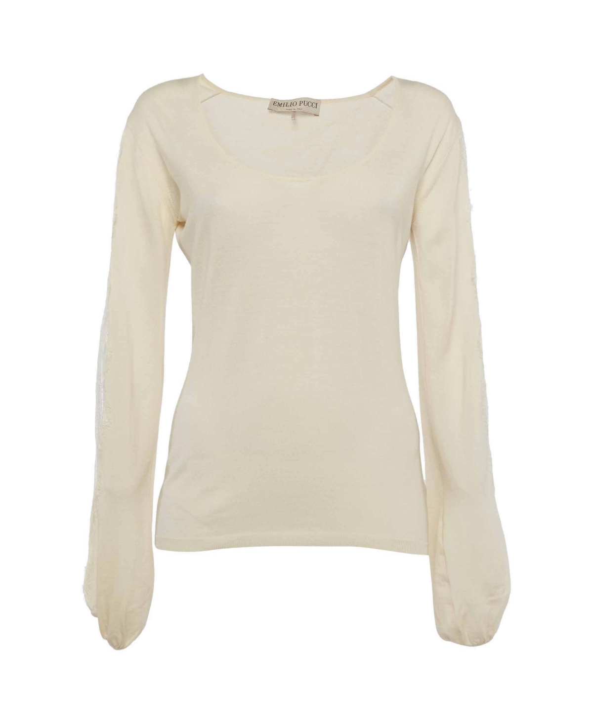 Click here for Pre-Owned Emilio Pucci Womens Lace-Detail Knit Swe... prices