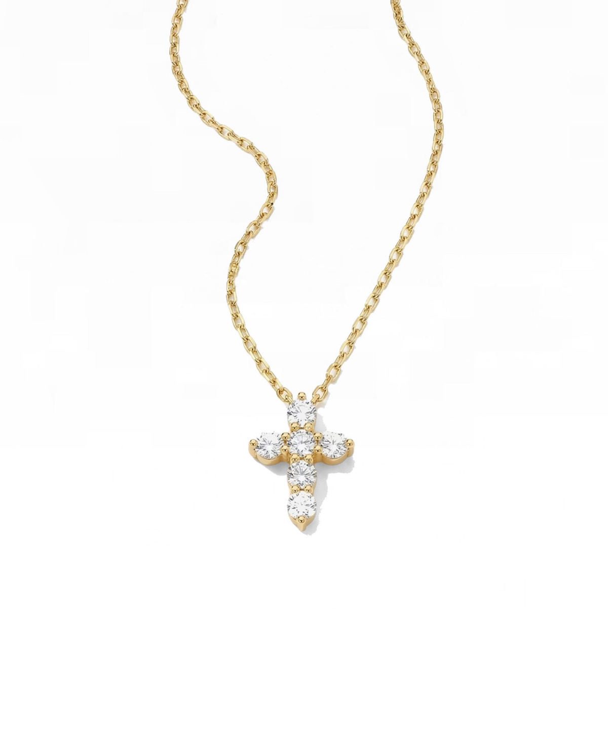 Click here for The M Jewelers Cubic Zirconia Cross Pendant - Gold prices