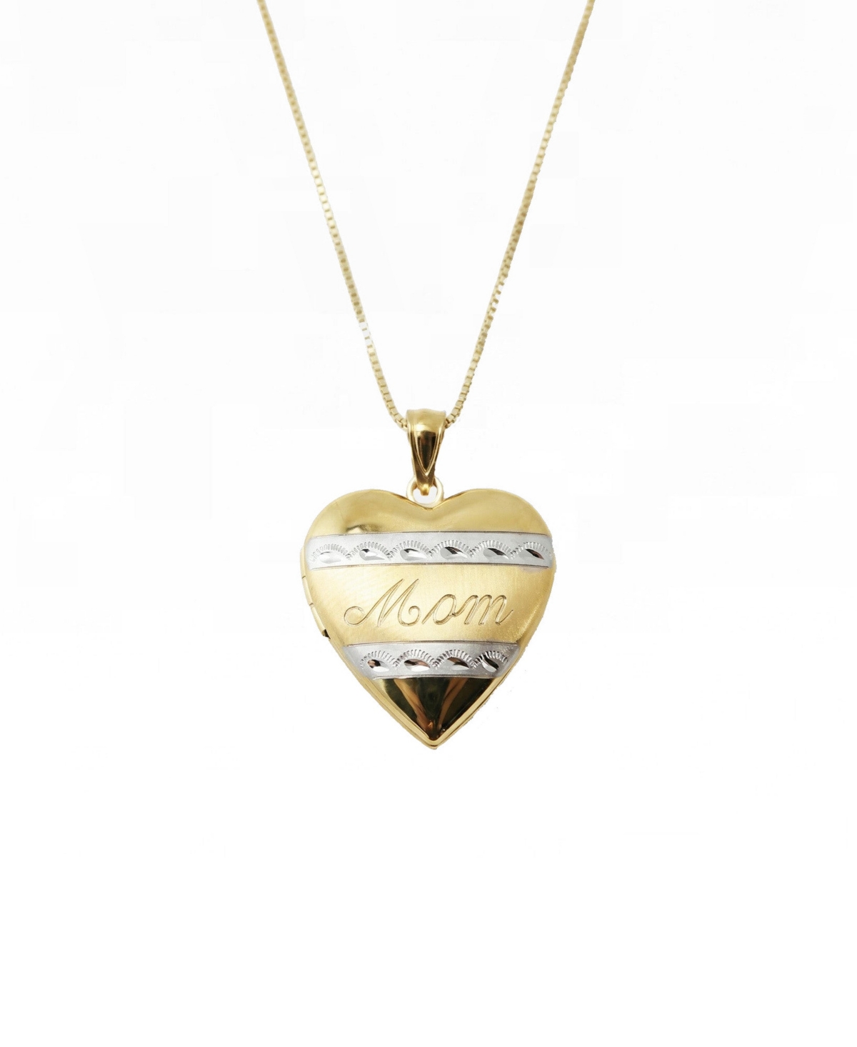 Click here for The M Jewelers Mom Two Tone Photo Locket Necklace... prices