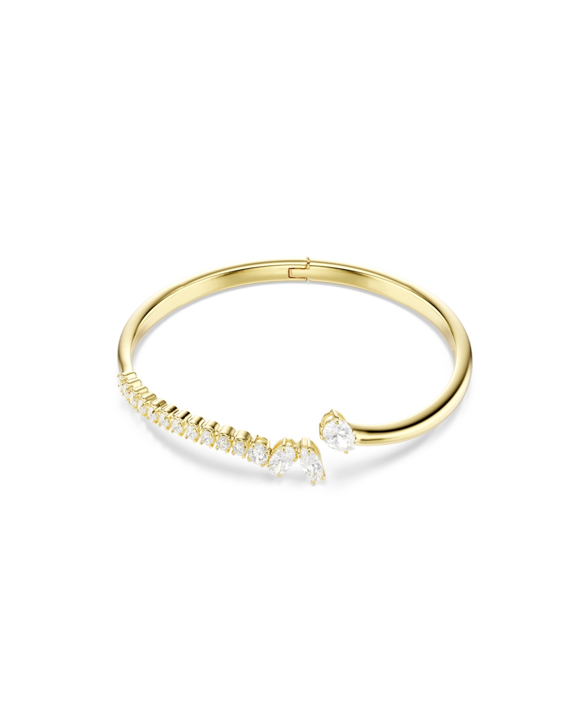 Click here for Swarovski Gold-Tone Plated White Crystal Bracelet... prices