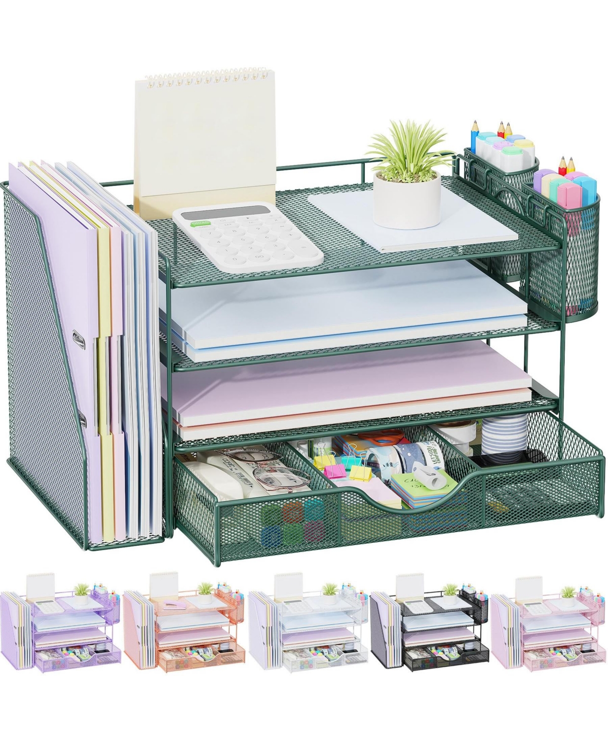 Click here for Danrong Metal Mesh Desk Organizer with File Holder... prices