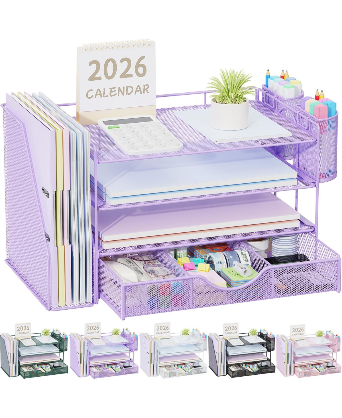 Click here for Danrong Metal Mesh Desk Organizer with File Holder... prices