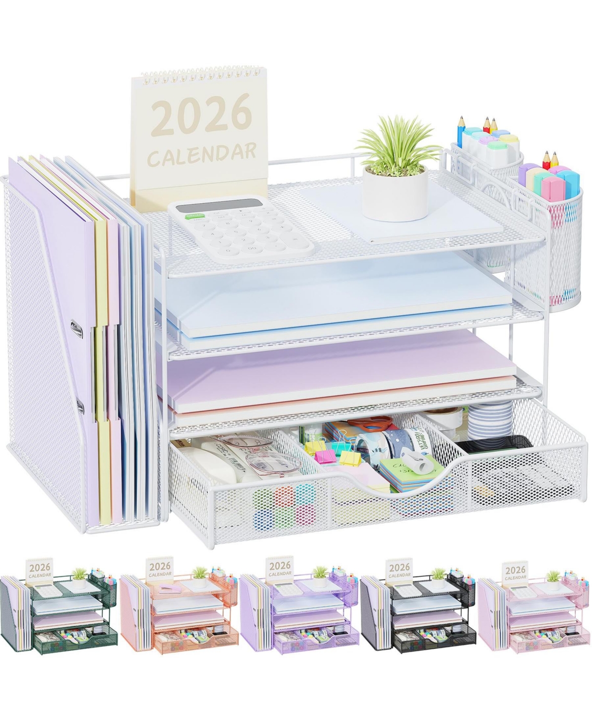 Click here for Danrong Metal Mesh Desk Organizer with File Holder... prices
