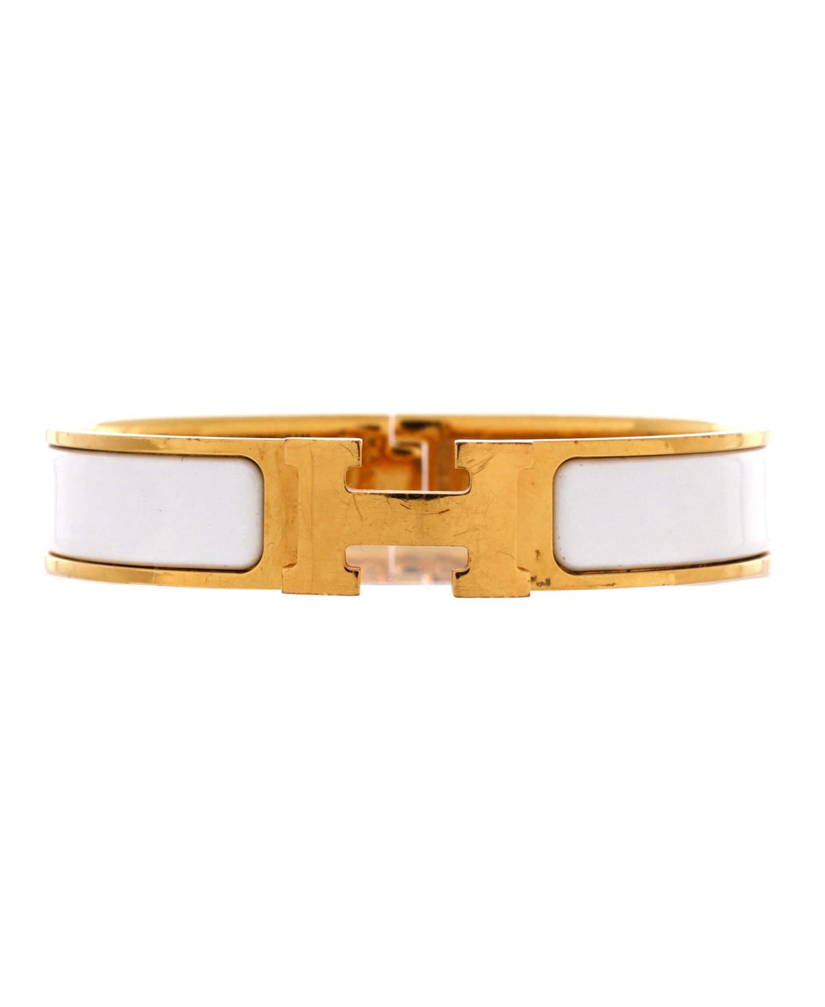 Click here for Pre-Owned Hermes Clic H Bracelet - Enamel prices