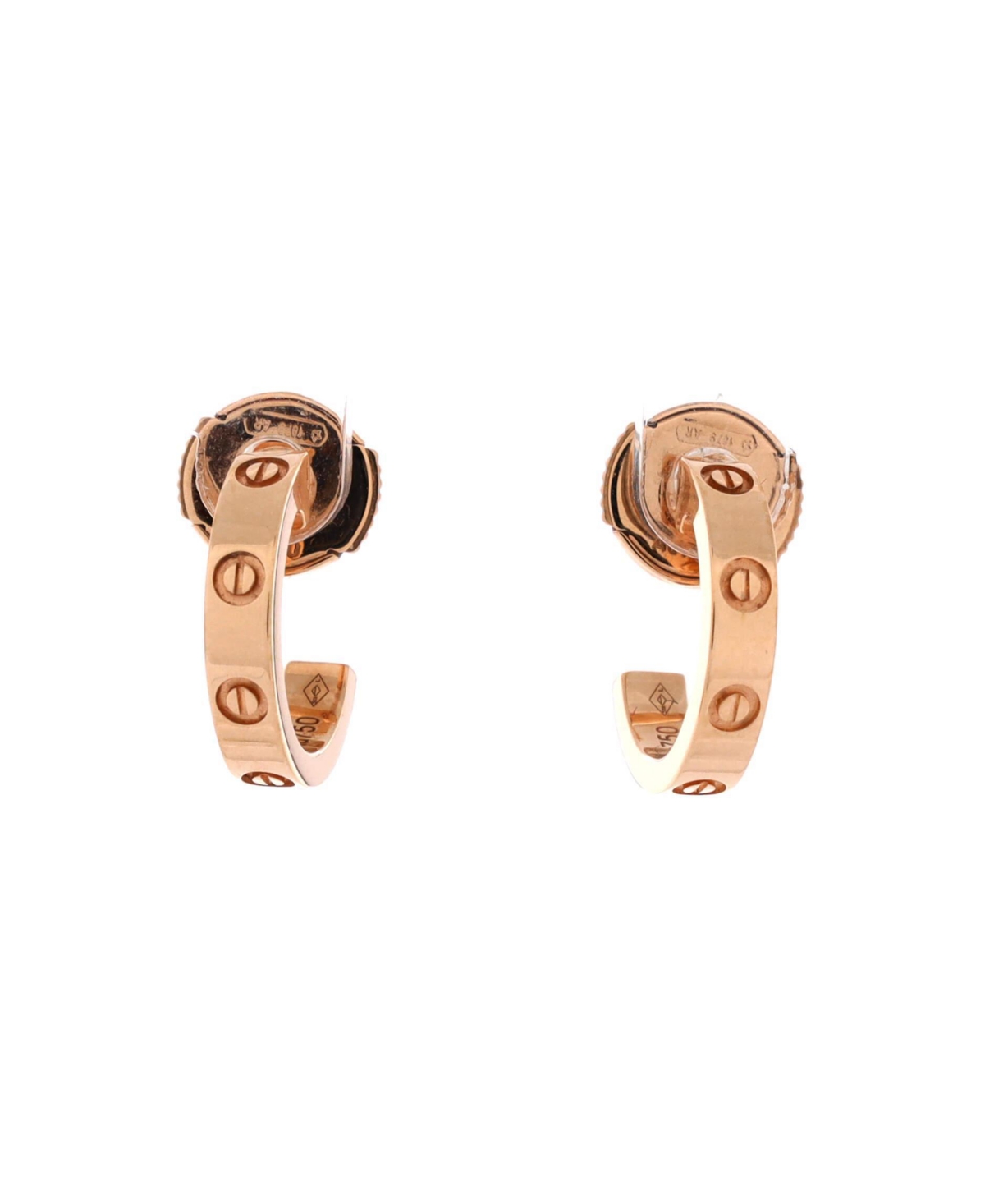 Click here for Pre-Owned Cartier Love Hoop Earrings - 18k rose go... prices