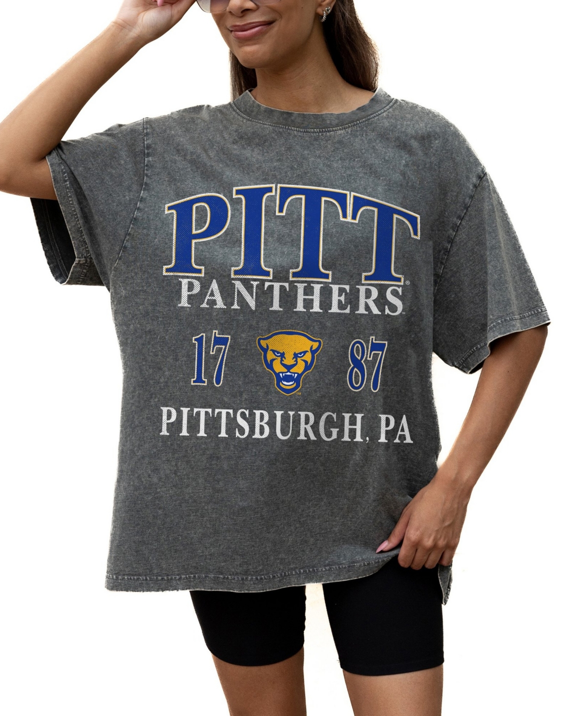Click here for Gameday Couture Womens Gray Pitt Panthers Oversize... prices