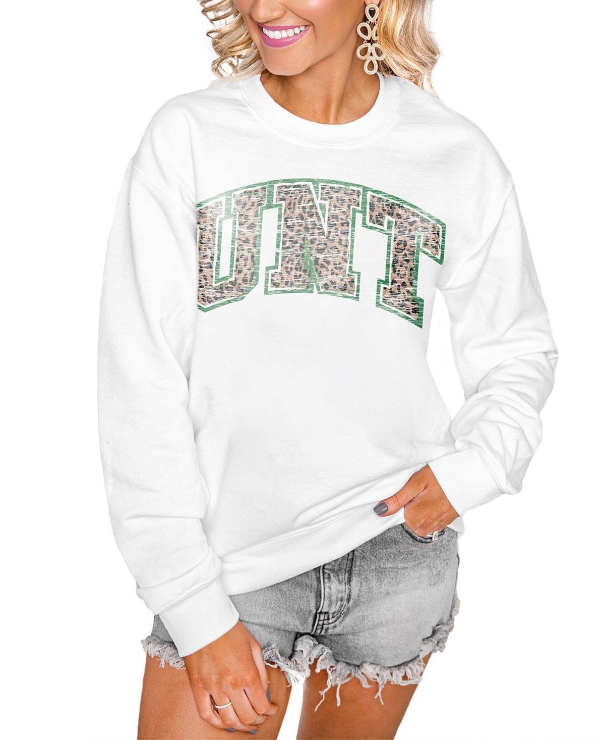 Click here for Gameday Couture Womens White North Texas Mean Gree... prices