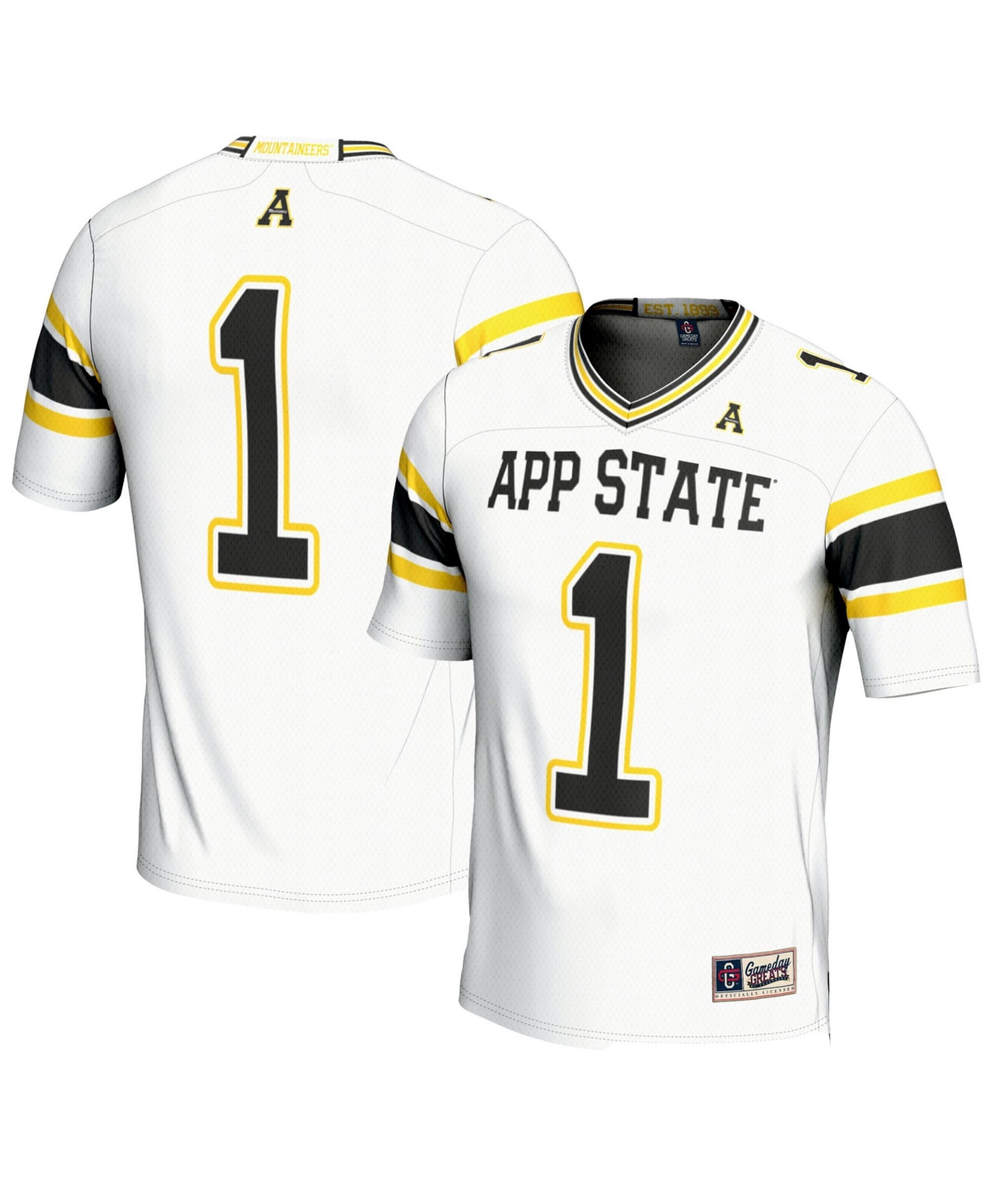 Click here for Gameday Greats Mens 1 White Appalachian State Moun... prices