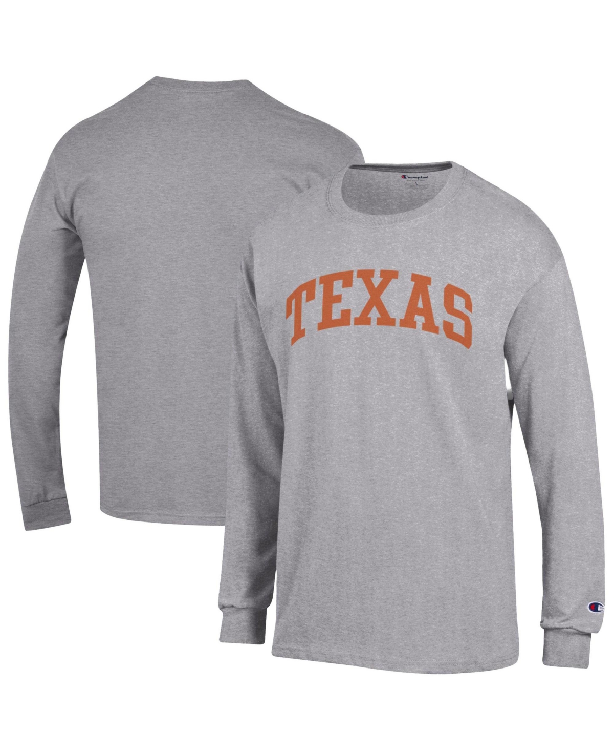 Click here for Champion Mens Heather Gray Texas Longhorns Basic A... prices