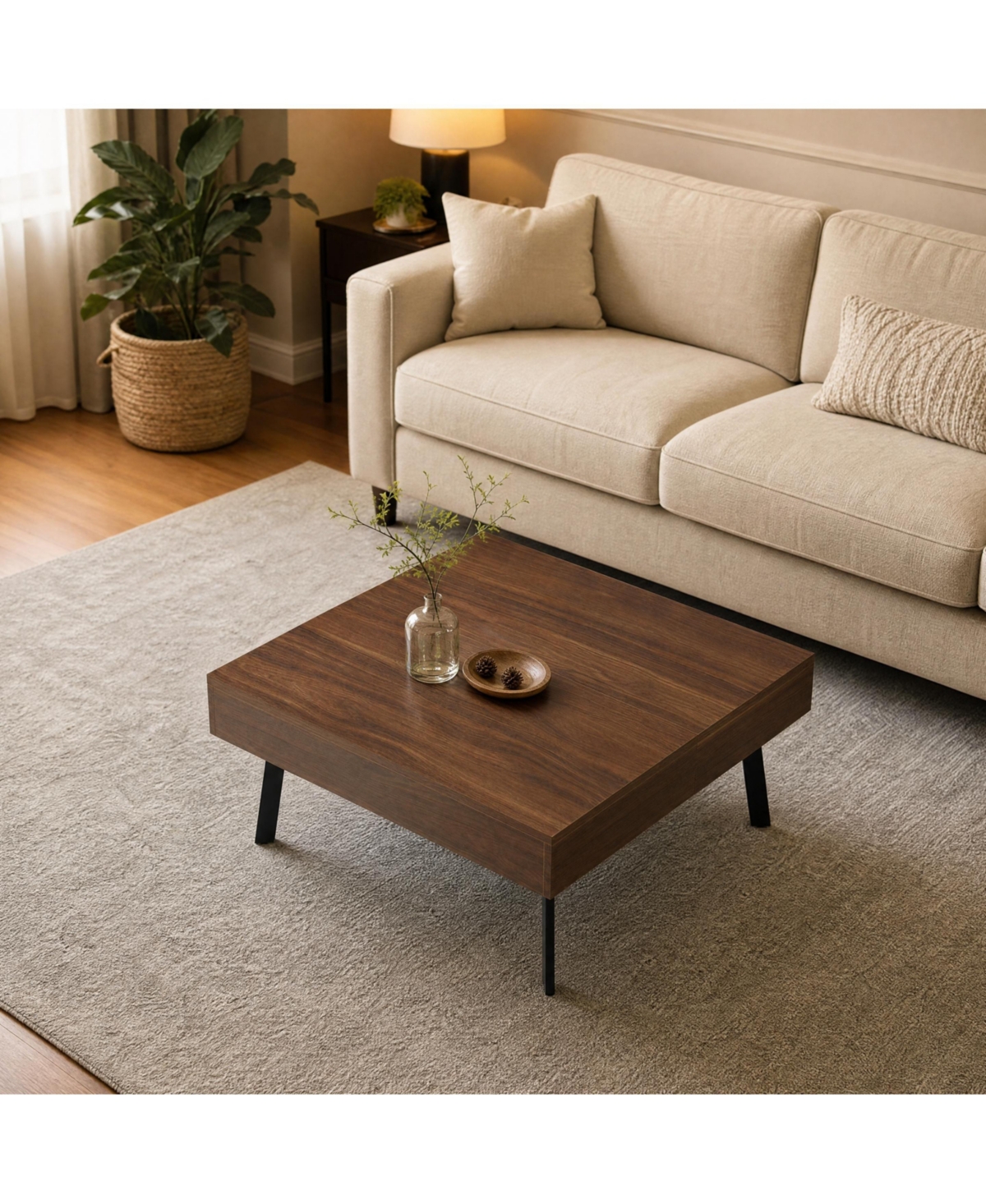 Click here for Walnut Coffee Table with Hidden Storage and Slidin... prices
