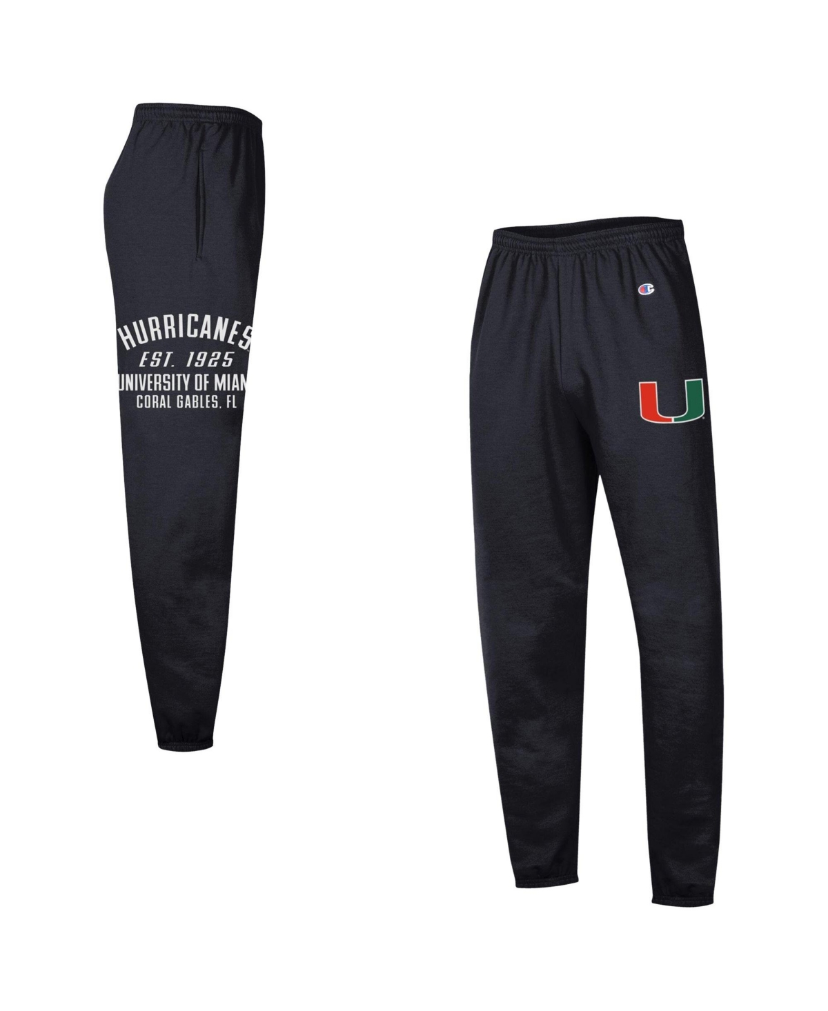 Click here for Champion Mens Black Miami Hurricanes Powerblend Ba... prices