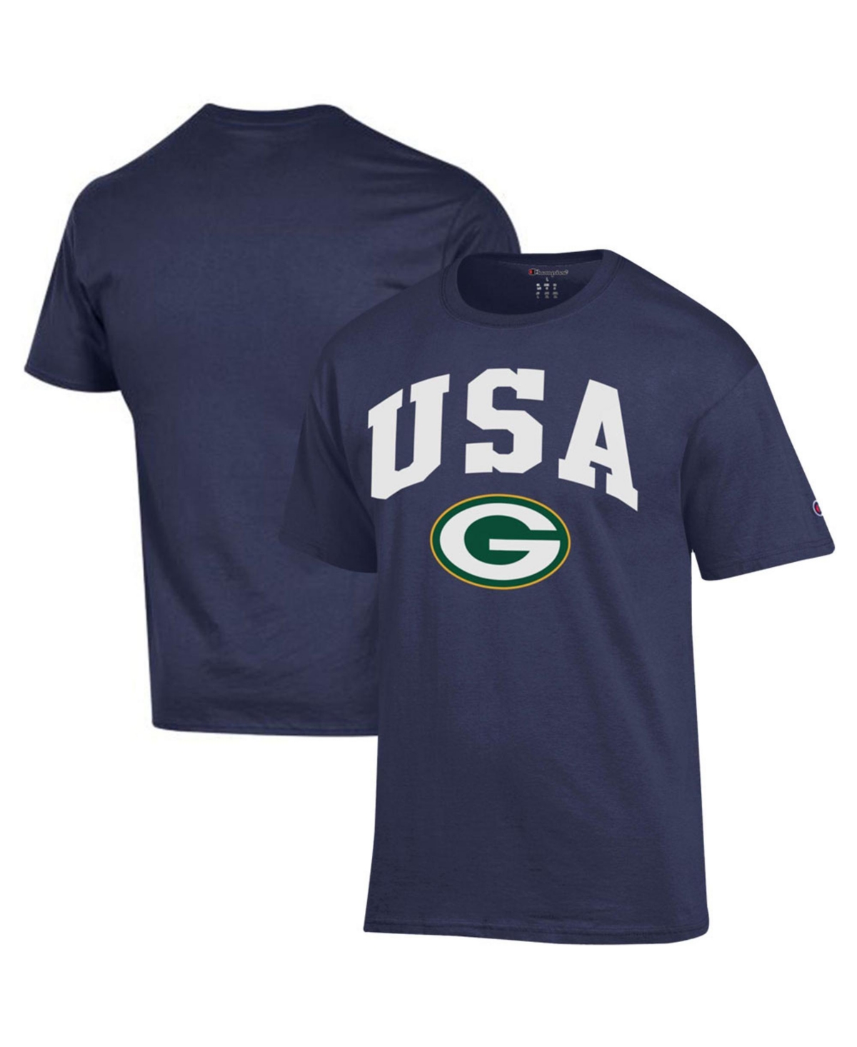 Click here for Champion Mens Navy Green Bay Packers Americana T-S... prices