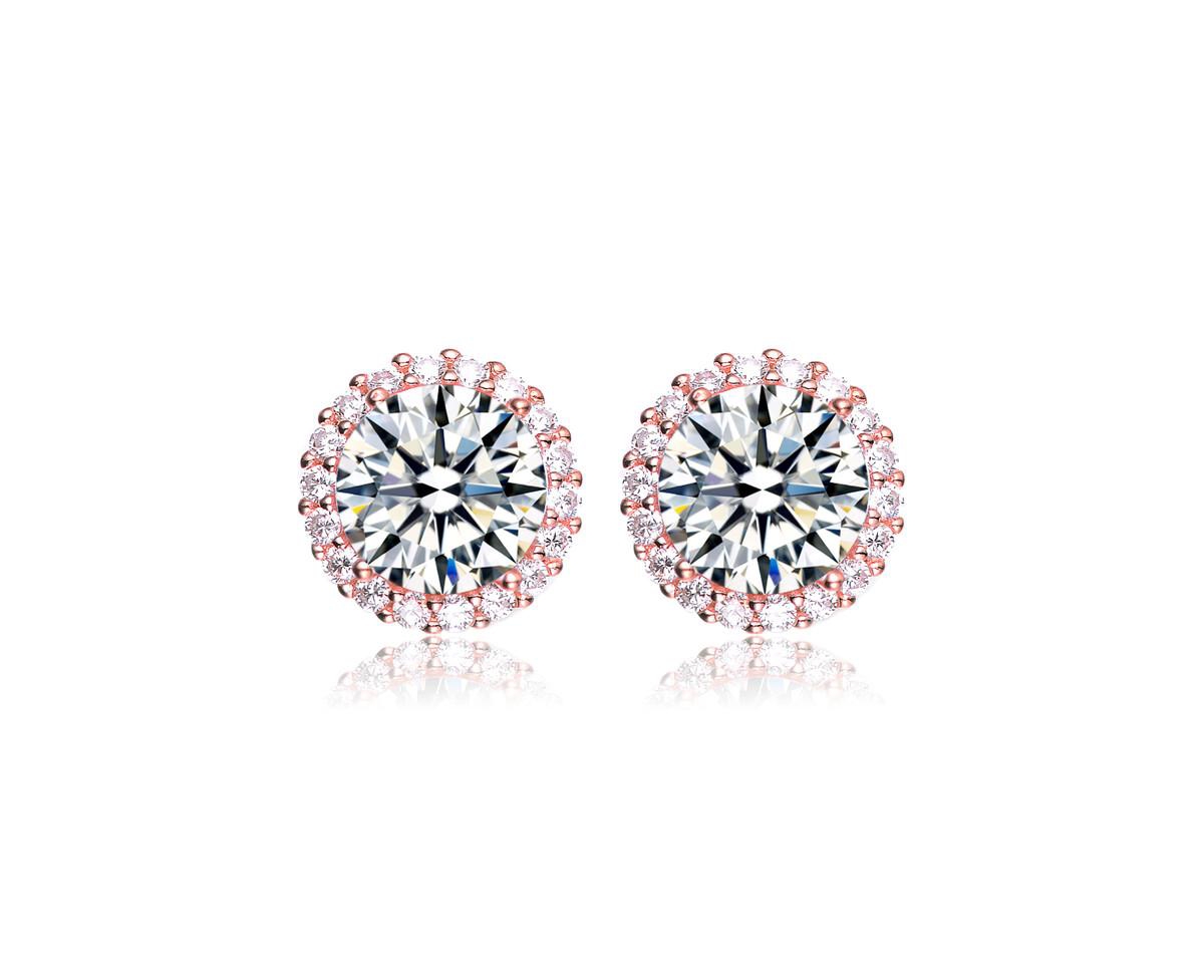 Click here for Genevive Sterling Silver White Gold Plating with C... prices