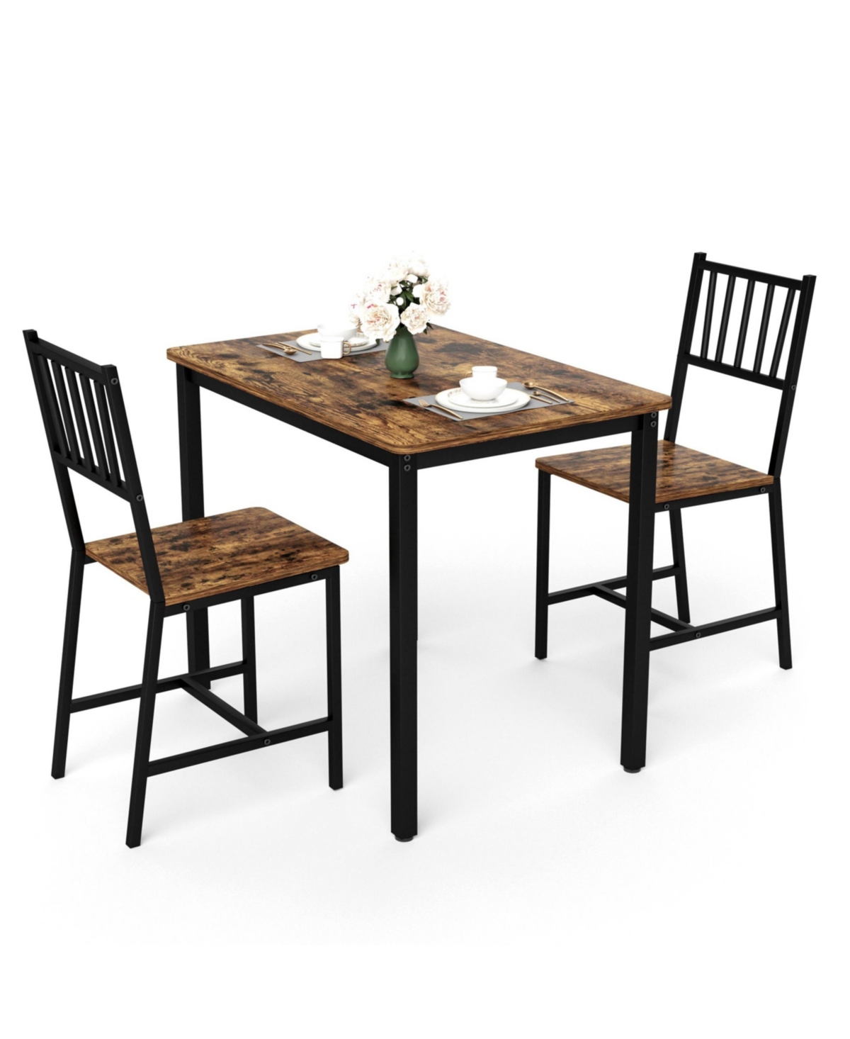 Click here for Flynama 3-Piece Dining Set  Table and 2 Chairs - R... prices