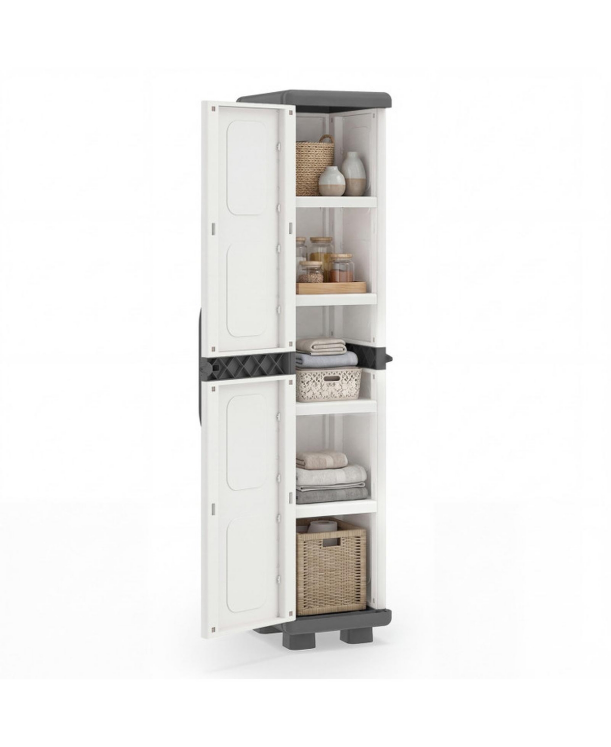 Click here for Sugift 70 Inch Plastic Kitchen Pantry Cabinet with... prices