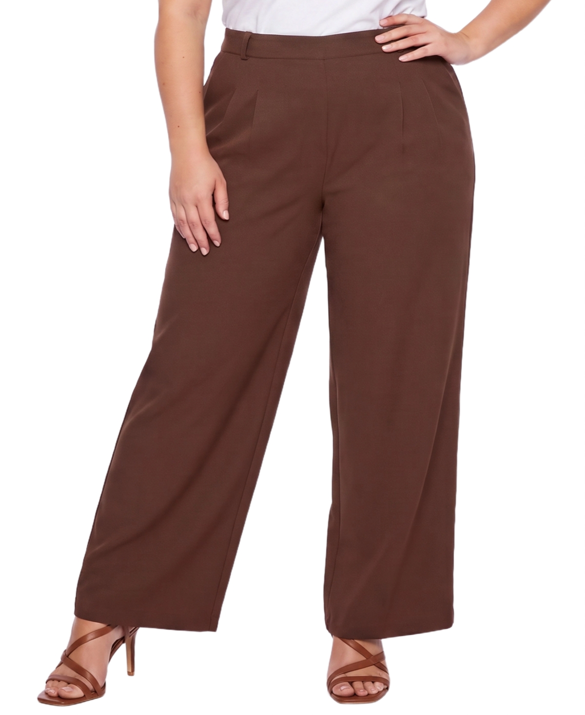 Click here for Ny Collection Plus Size High-Rise Wide-Leg Pull-On... prices