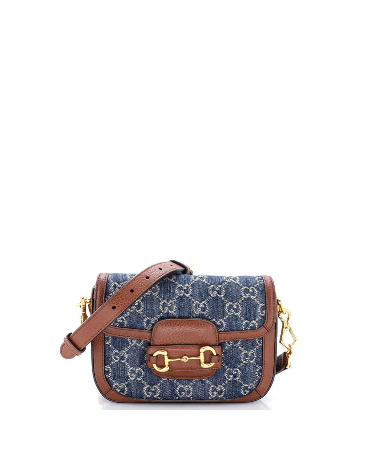 Click here for Pre-Owned Gucci Mini Horsebit 1955 Shoulder Bag Gg... prices
