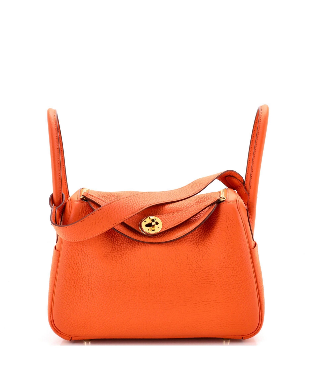 Click here for Pre-Owned Hermes 26 Lindy Bag Clemence - Orange prices
