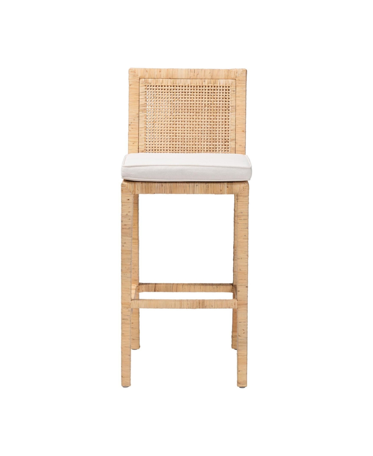 Click here for bali & pari Sofia 42 Rattan Bohemian Bar Stool - N... prices