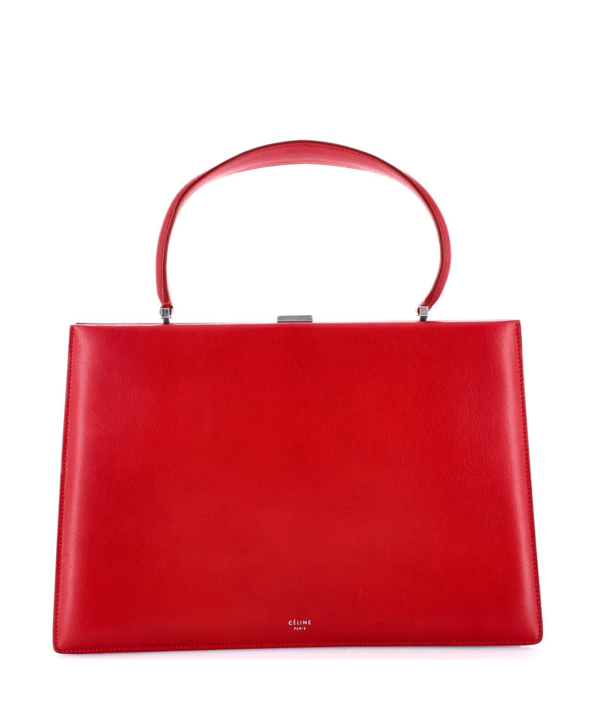 Click here for Pre-Owned Celine Medium Clasp Top Handle Bag Leath... prices