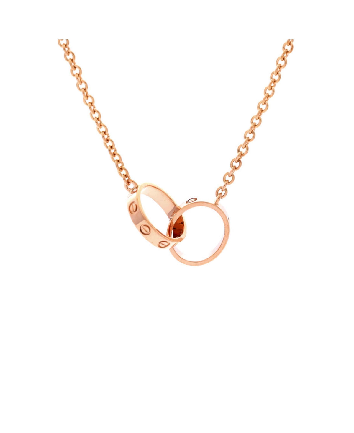 Click here for Pre-Owned Cartier Love Interlocking Necklace - 18k... prices
