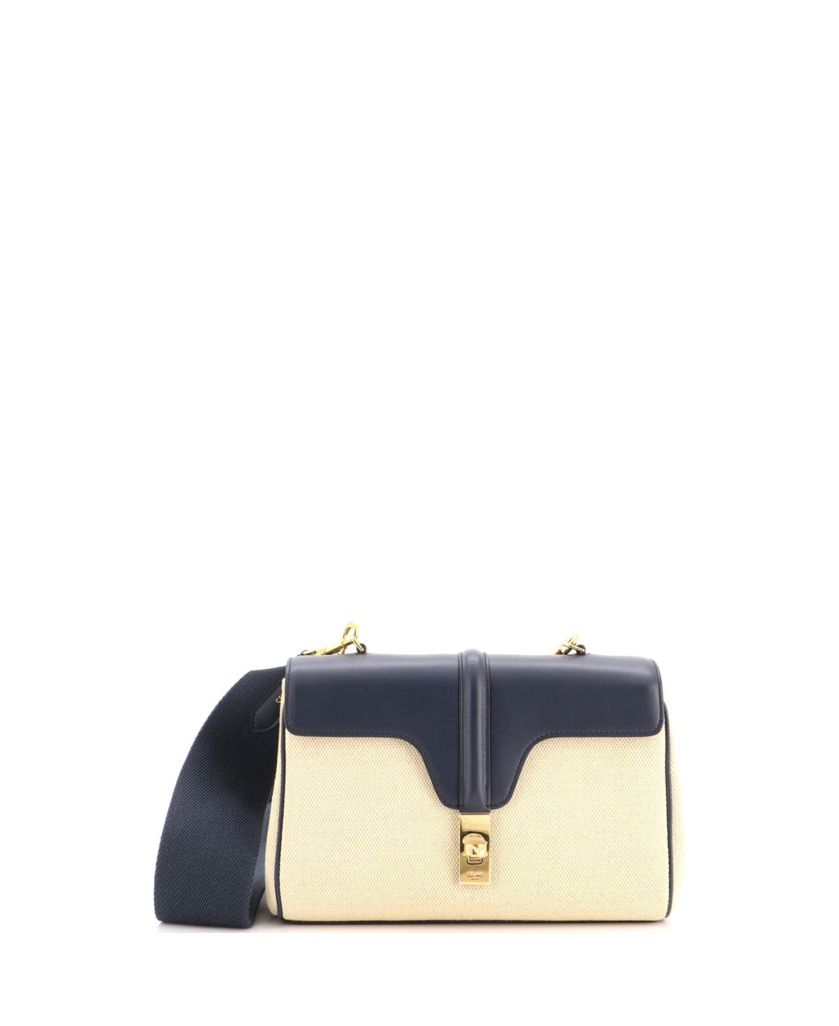 Click here for Pre-Owned Celine Teen Soft 16 Bag Canvas and Leath... prices