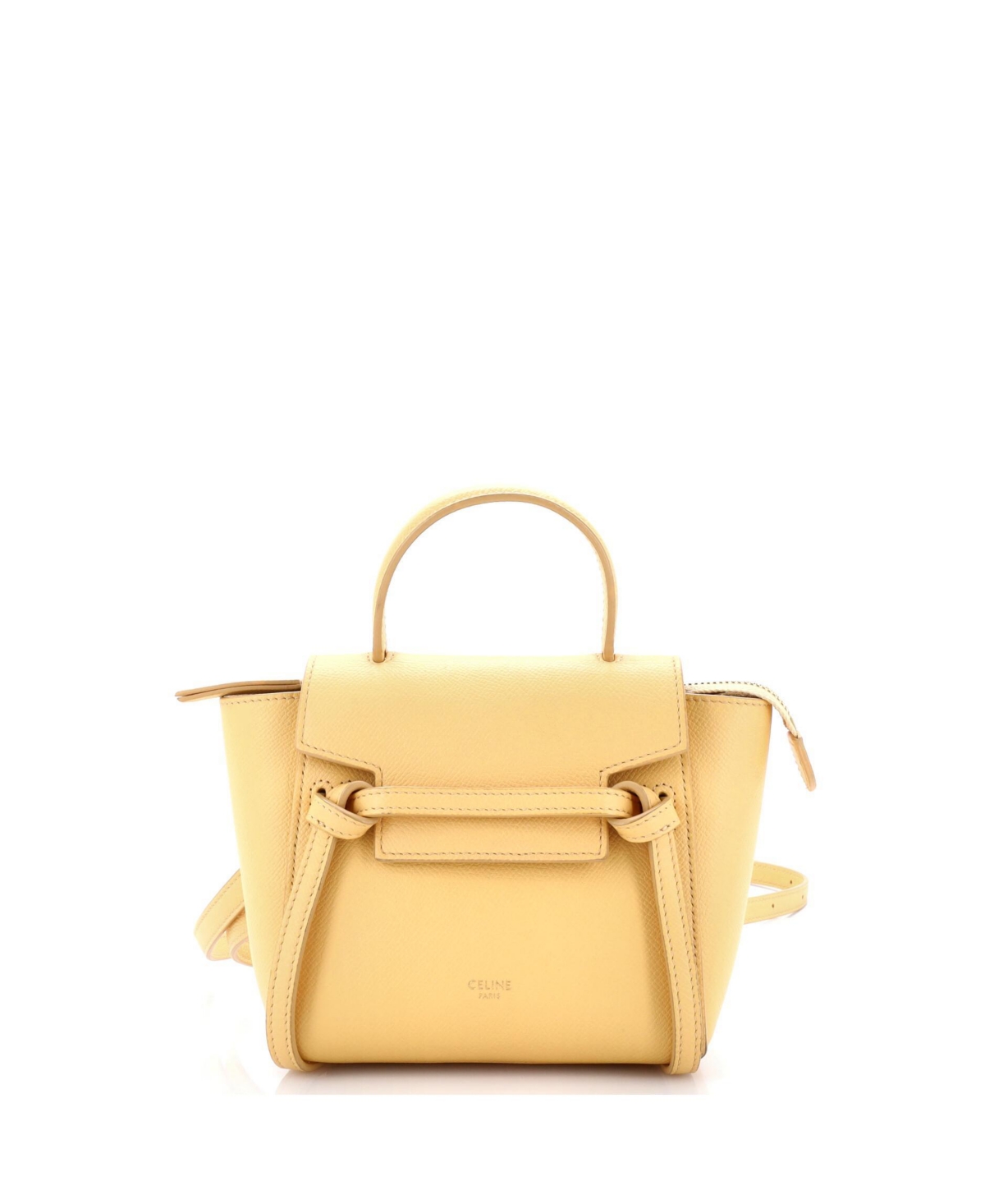 Click here for Pre-Owned Celine Pico Belt Bag Textured Leather -... prices