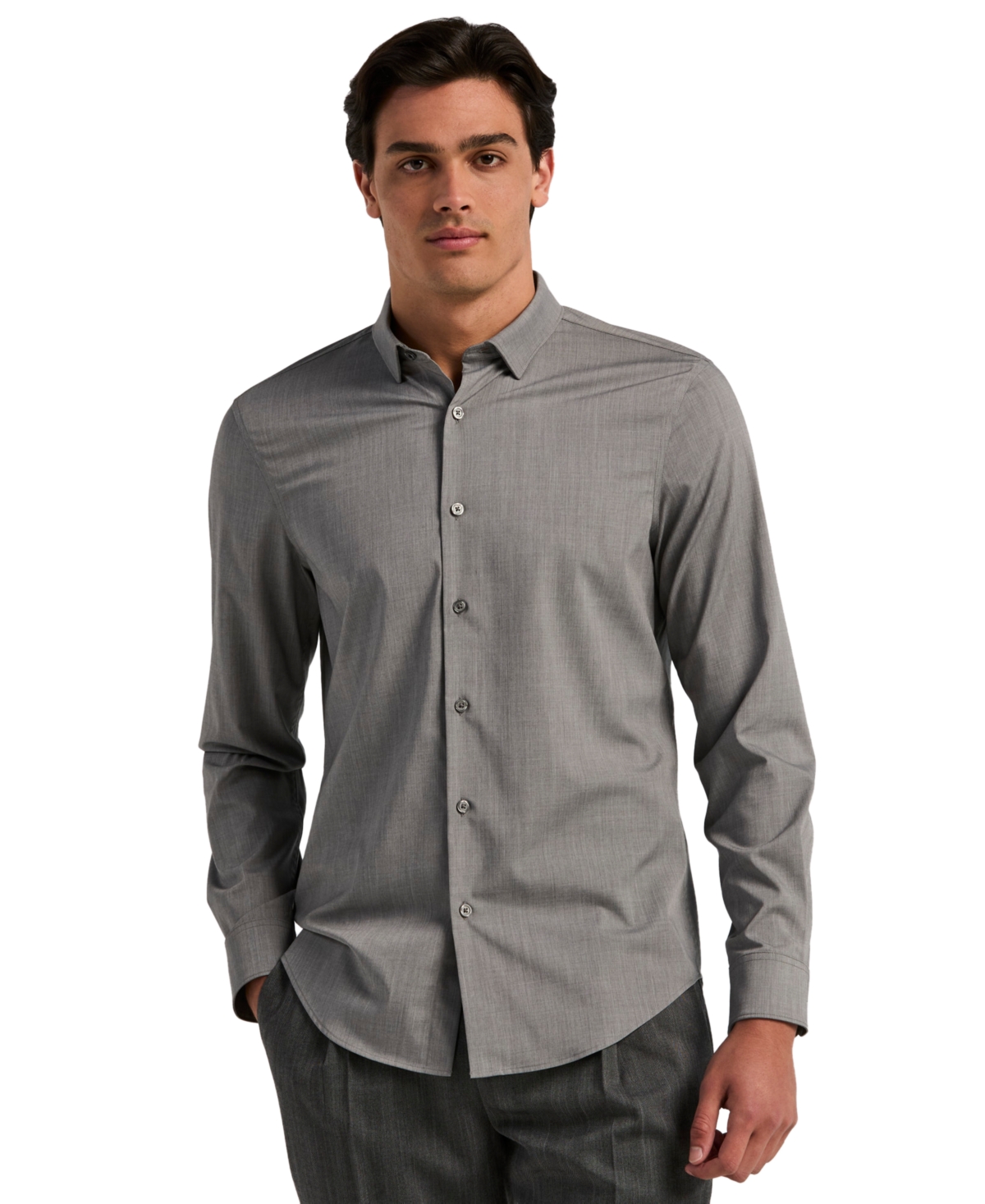 Click here for Perry Ellis Mens Performance Twill Shirt - Magnet prices