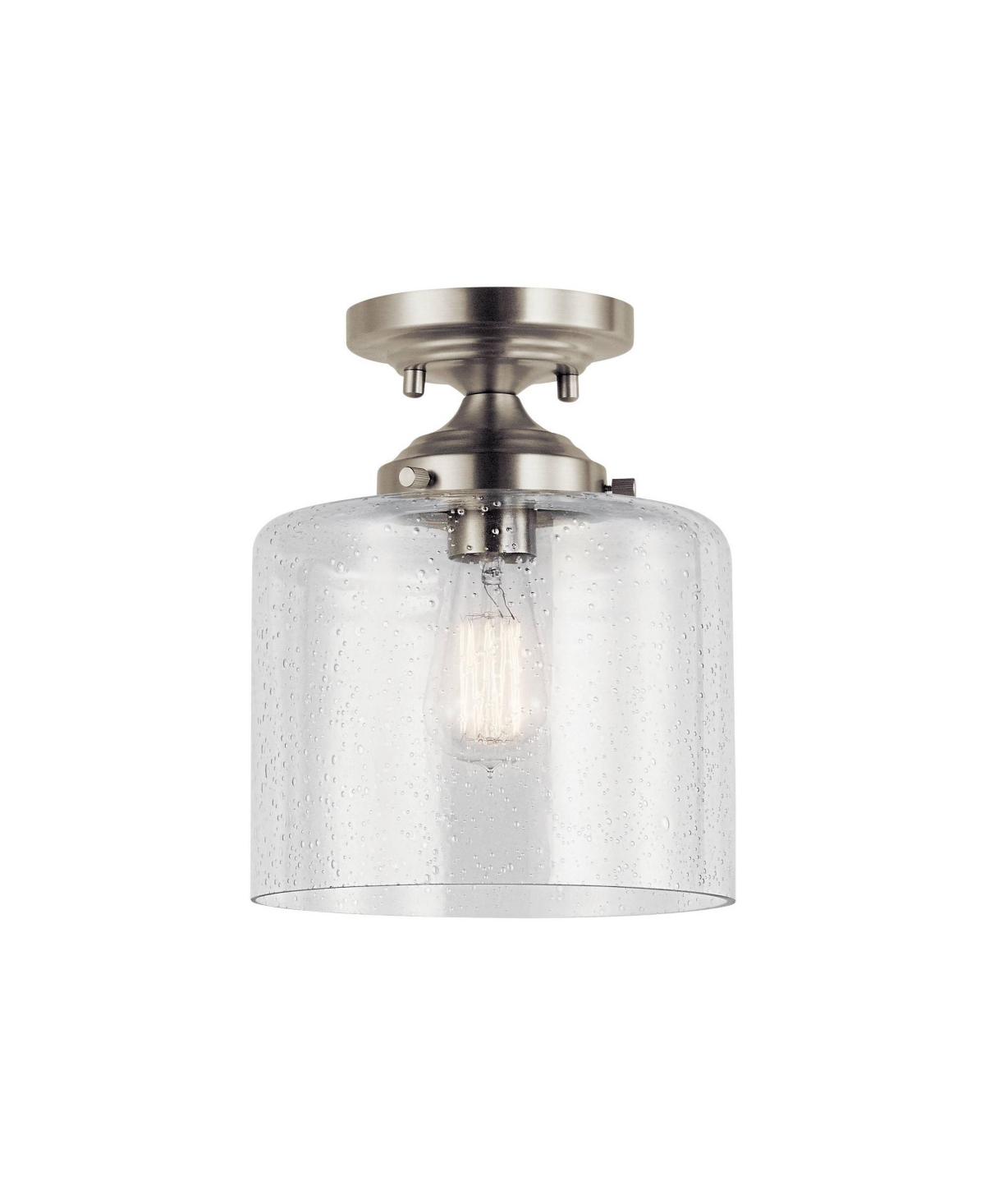 Click here for Kichler Winslow 8 1/2 Wide Brushed Nickel Seeded G... prices