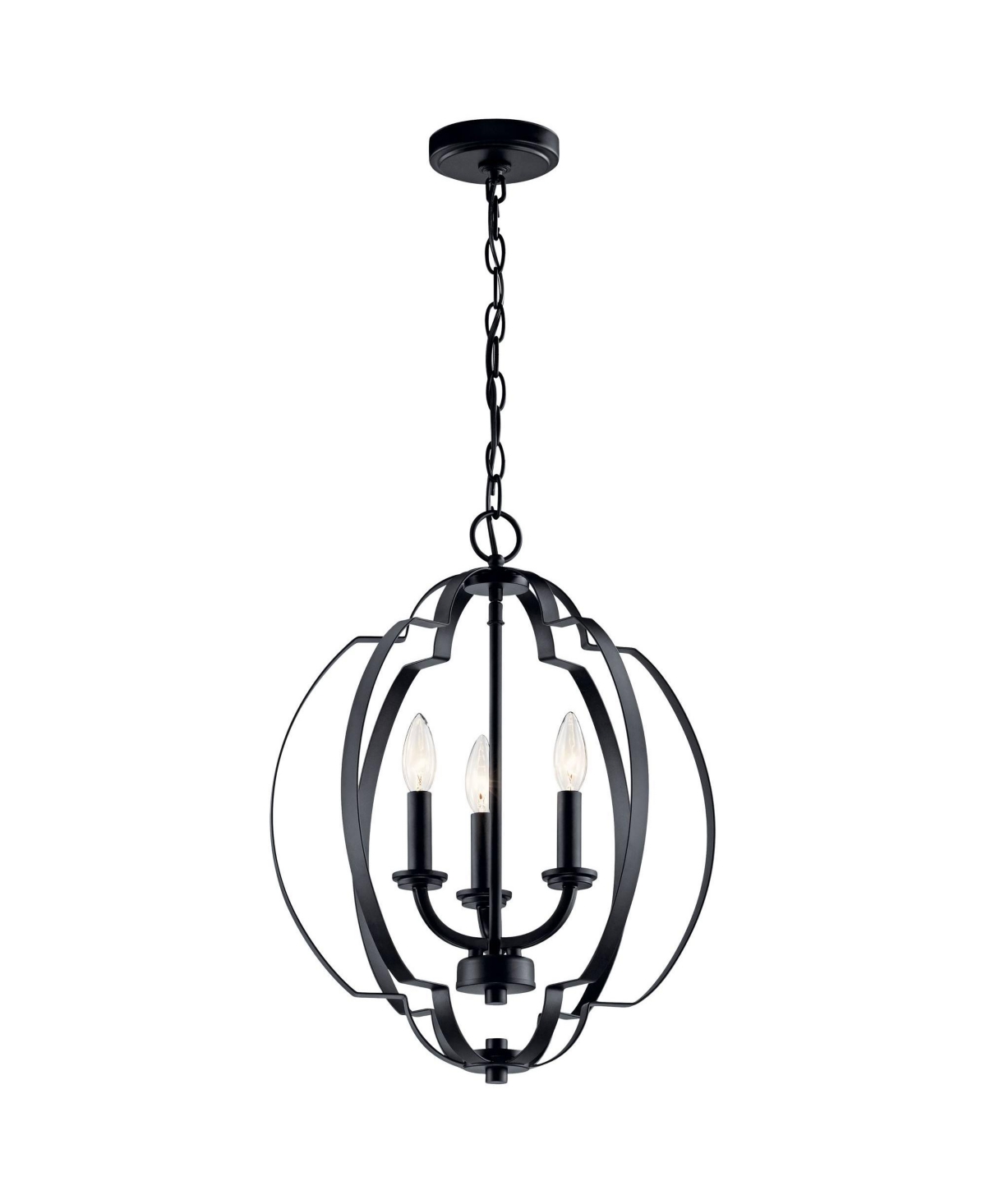 Click here for Kichler Voleta 16 1/2 Wide Black 3-Light Foyer Pen... prices