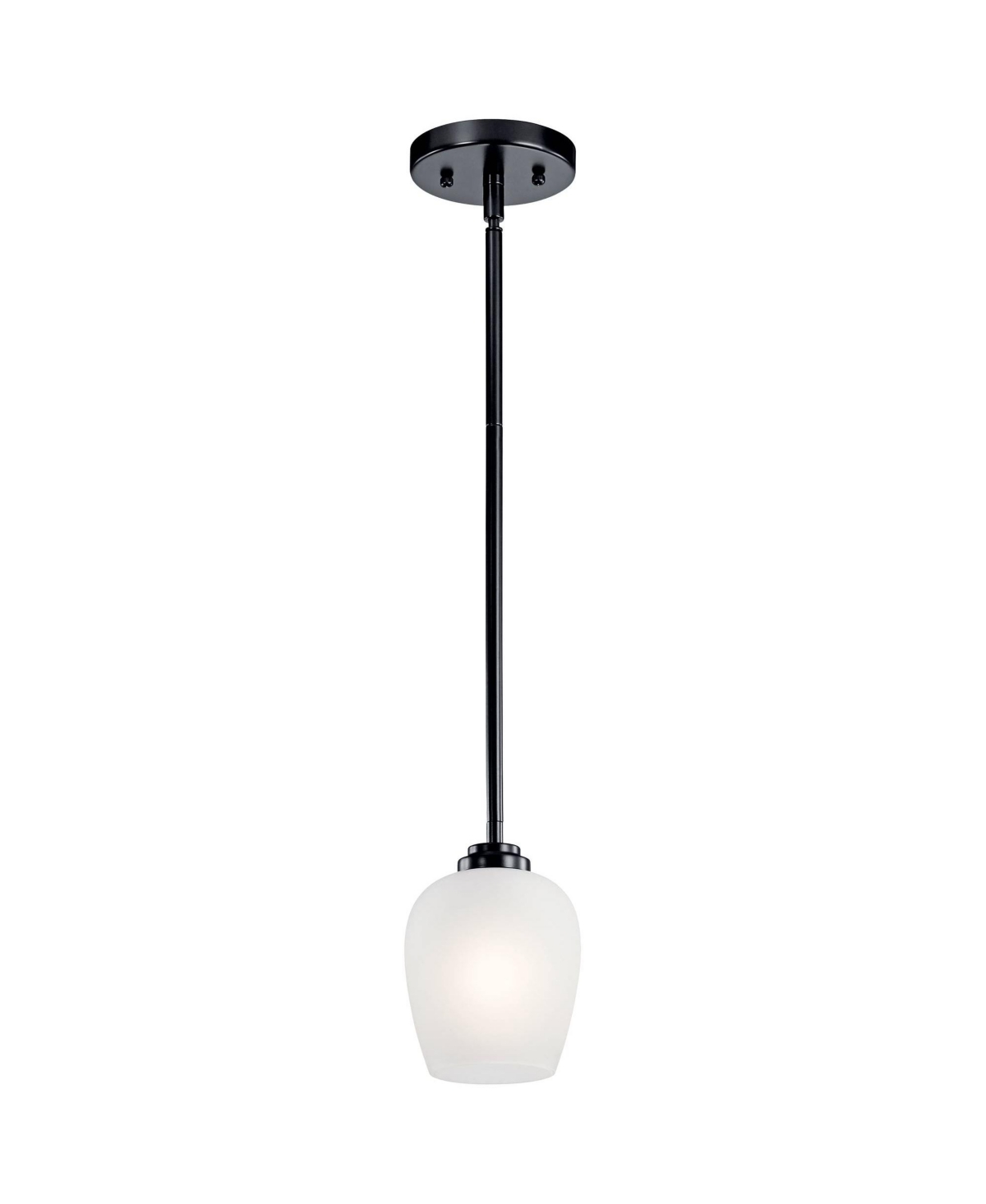 Click here for Kichler Valserrano 5 Wide Black Finish White Glass... prices
