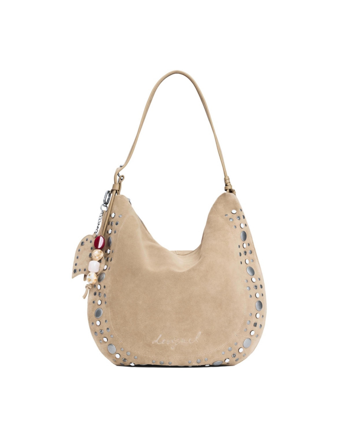 Click here for Desigual Womens Medium Studded Bag - Brown prices