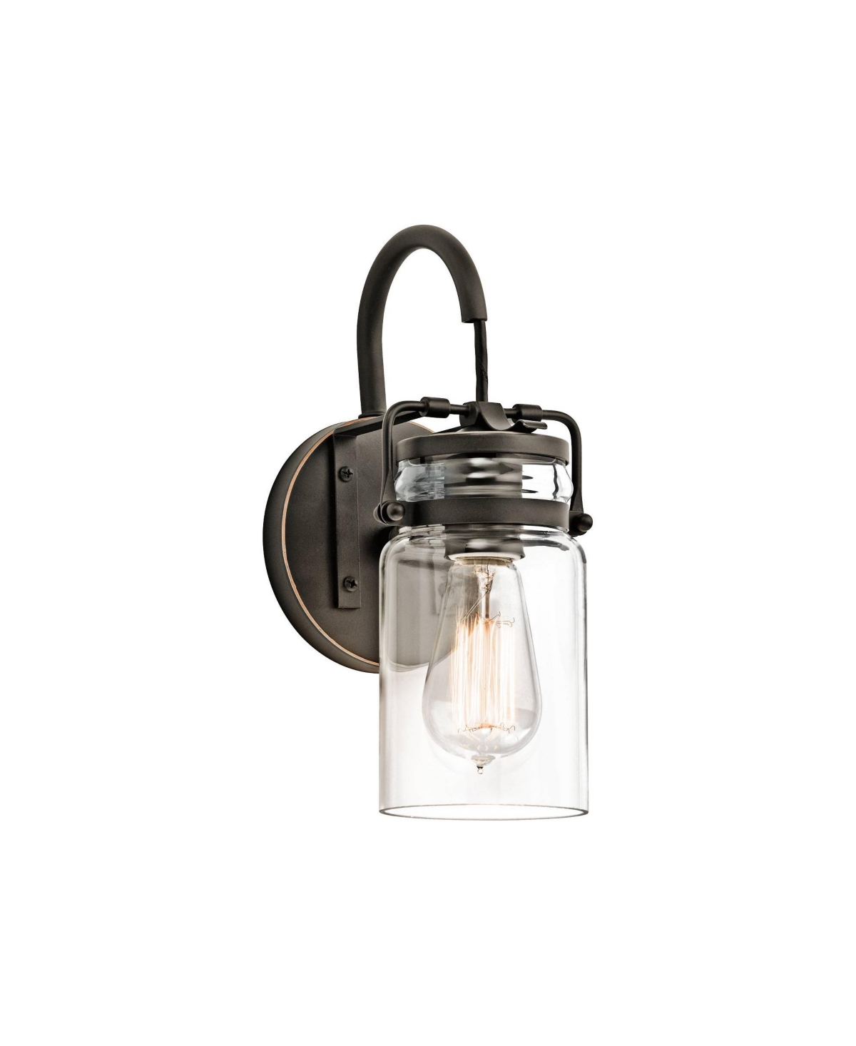 Click here for Kichler Brinley 11 1/4 High Olde Bronze Wall Sconc... prices