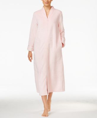 Charter Club Textured Zip-Front Robe, Created for Macy's - Macy's
