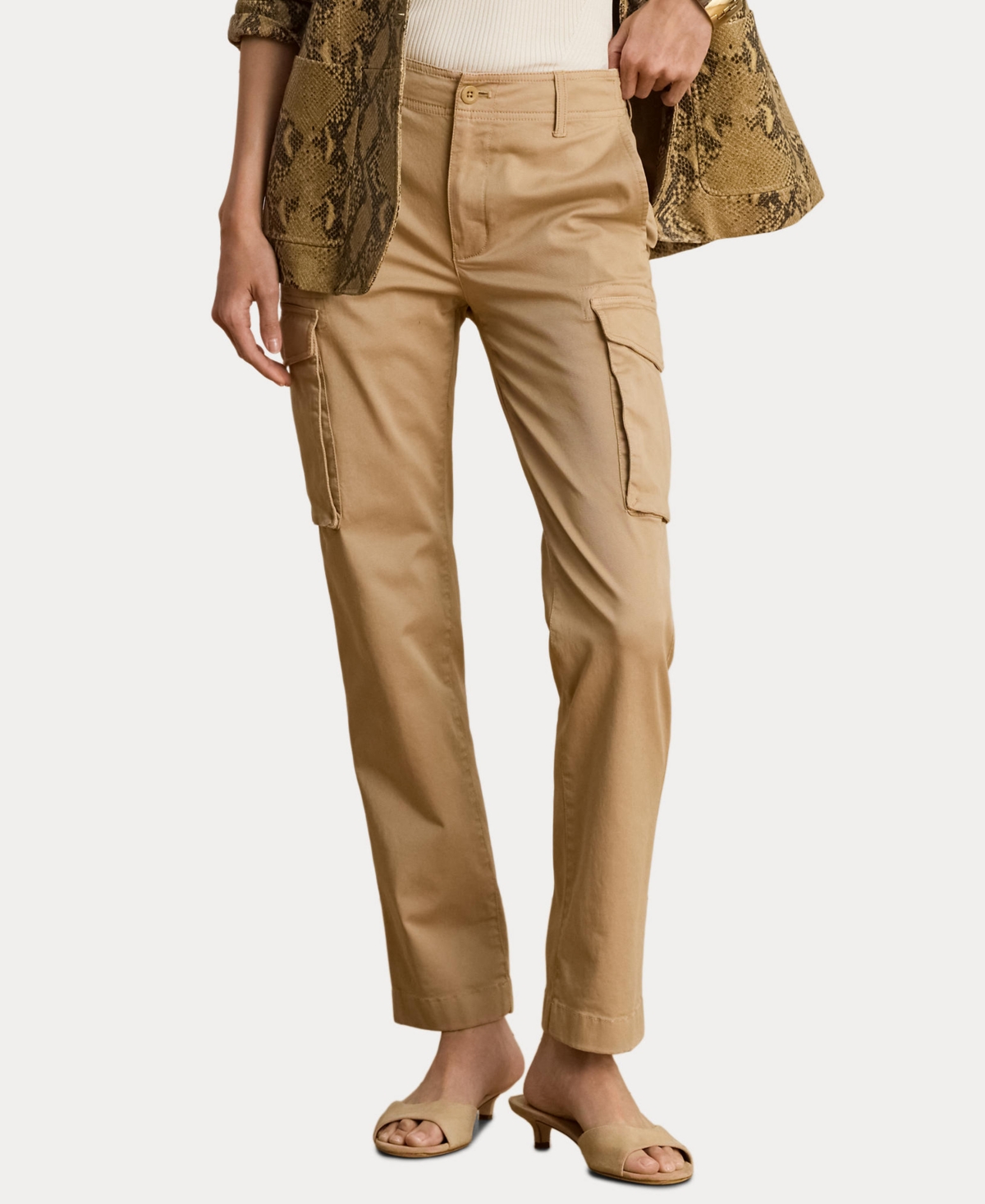 Click here for Lauren Ralph Lauren Womens Cargo Cropped Chino Pan... prices