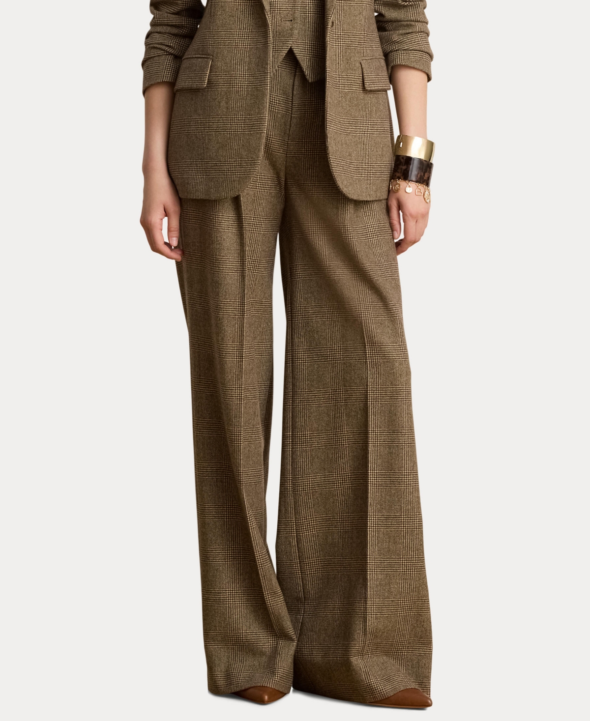 Click here for Lauren Ralph Lauren Womens High-Rise Pleated Wide-... prices
