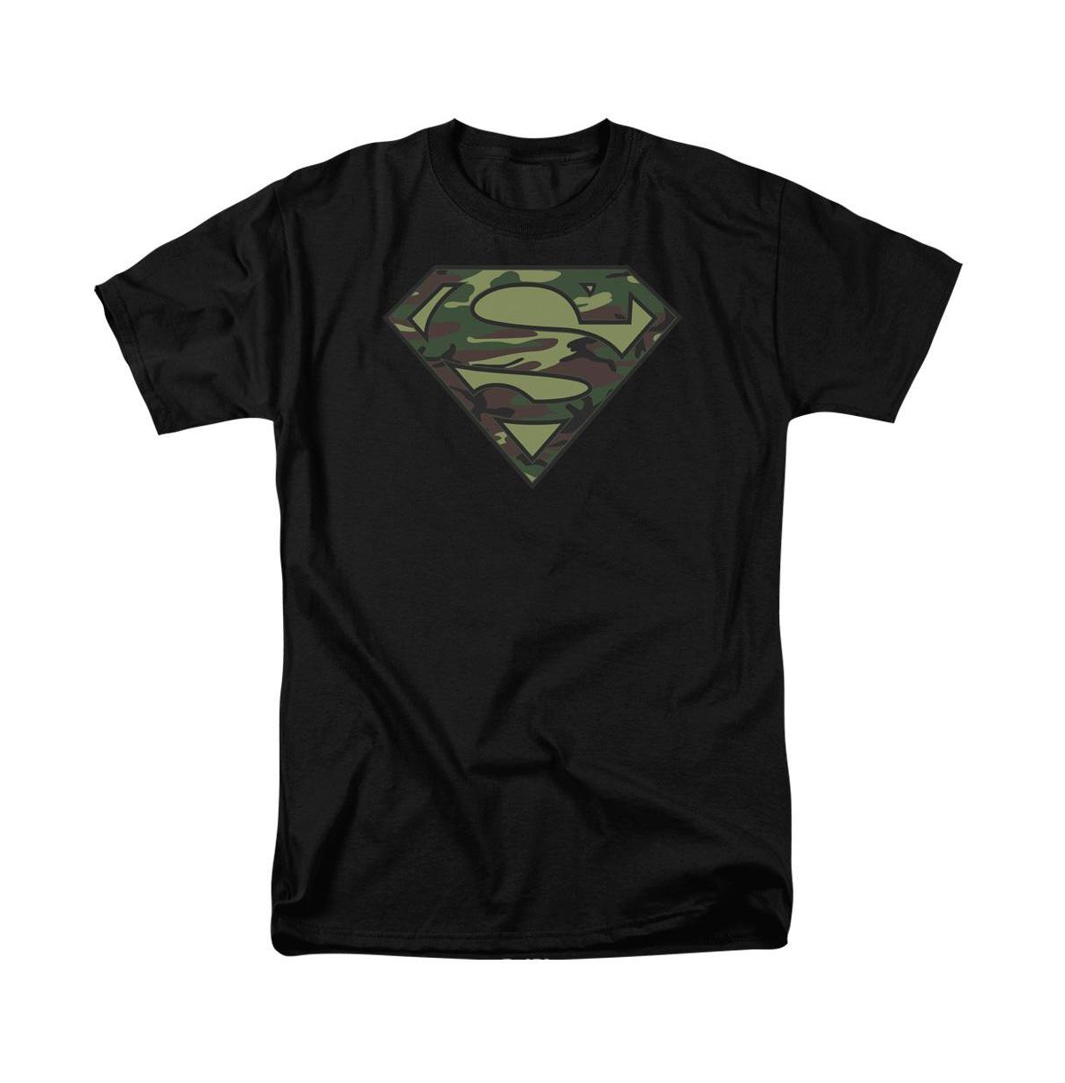 Click here for Superman Mens Camo Logo T-Shirt - Black prices
