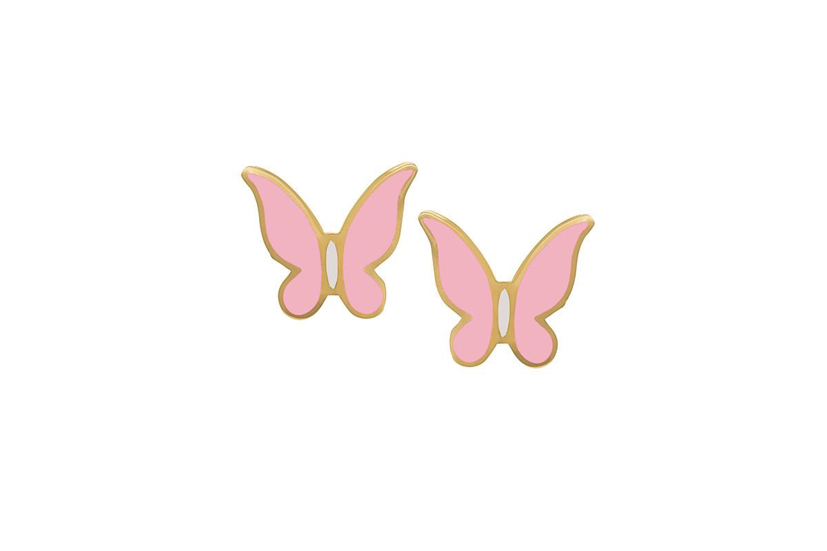 Click here for Lily Nily Girls Butterfly Stud Earrings in 14K - P... prices