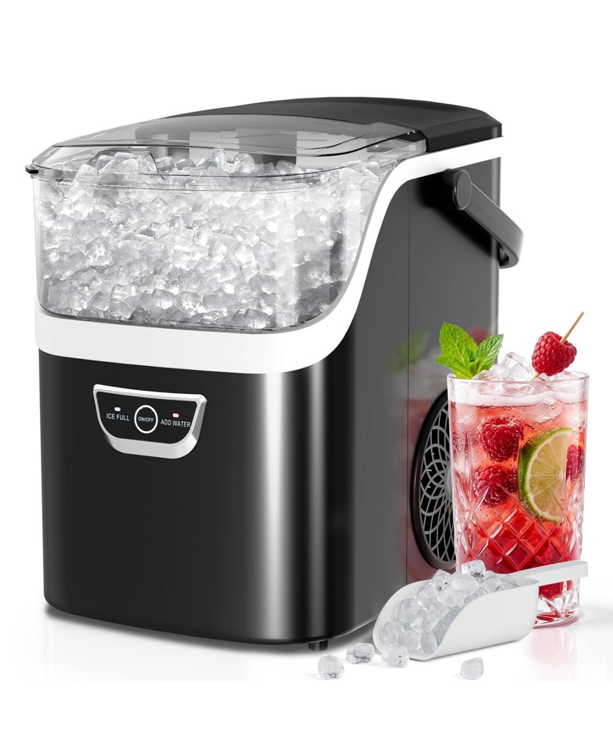 Click here for Cowsar Countertop Nugget Ice Maker 35 Lbs Per Day... prices