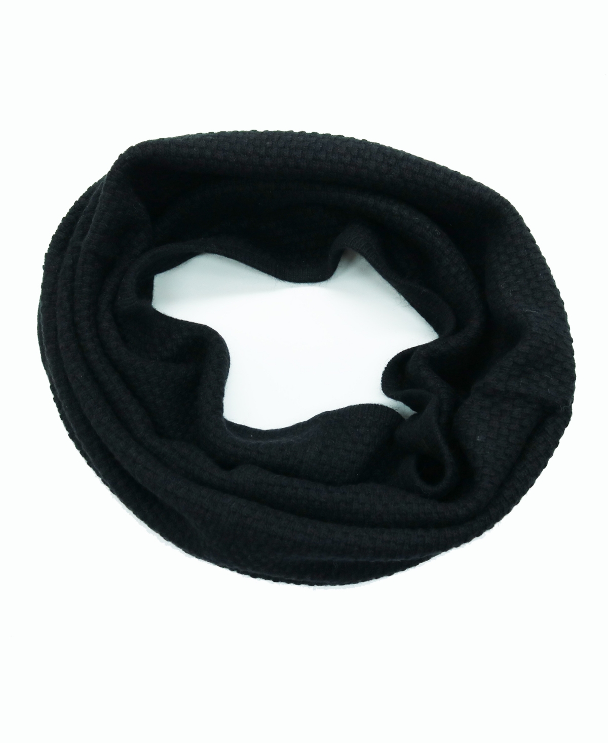 Click here for Portolano Stitched Neckwarmer Scarf - Black prices