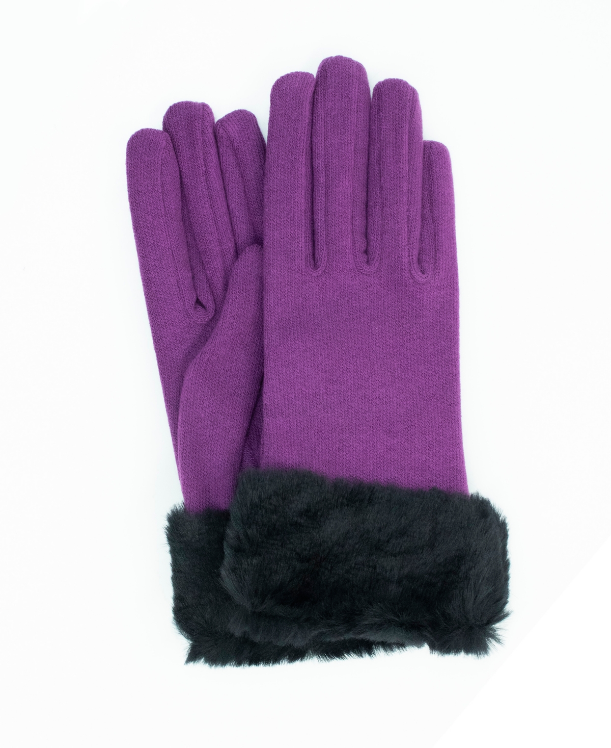 Click here for Portolano Fitted Microjersey Gloves - Amethyst/Bla... prices