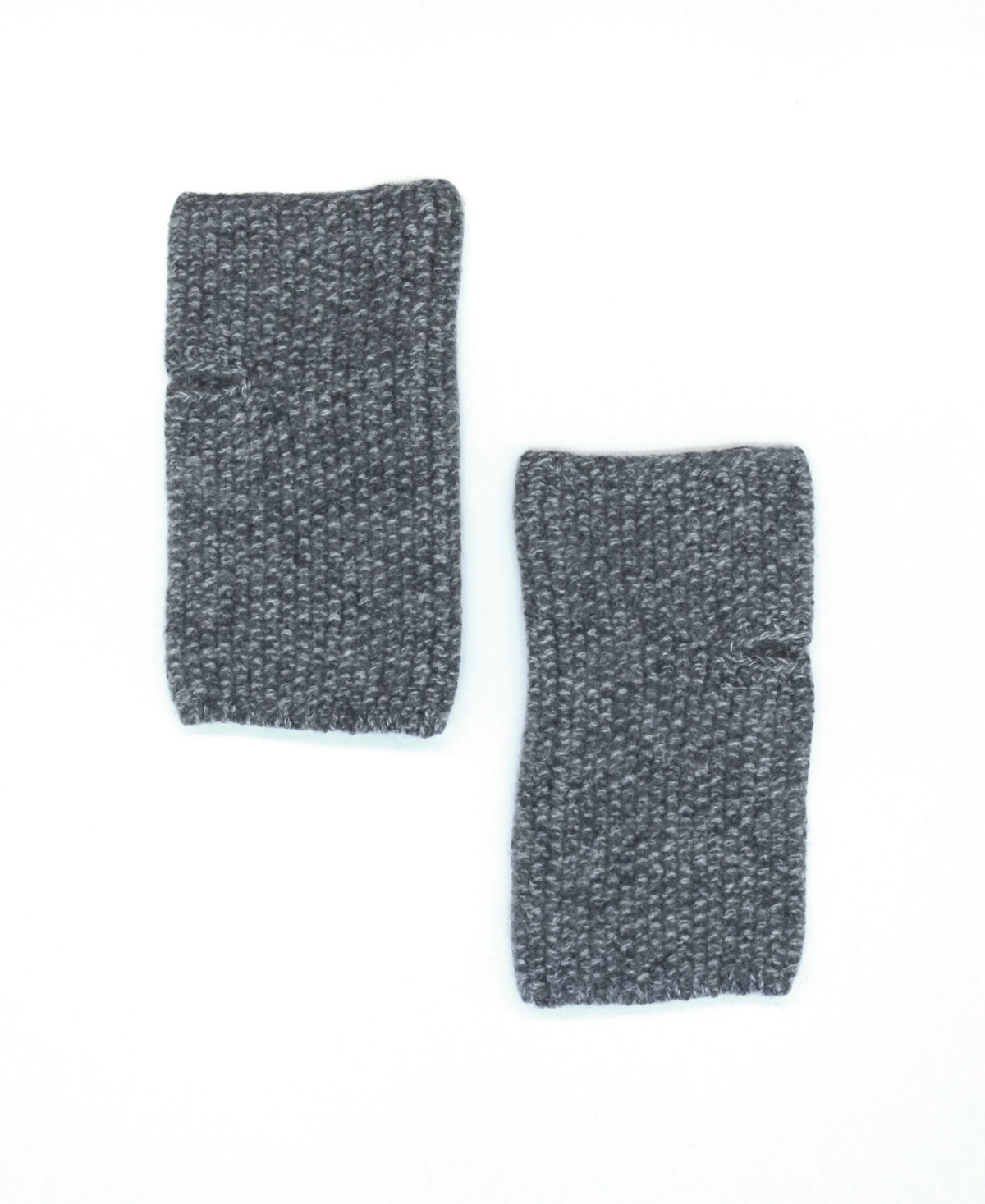 Click here for Portolano Fingerless Gloves - Medium Gray/Light Gr... prices