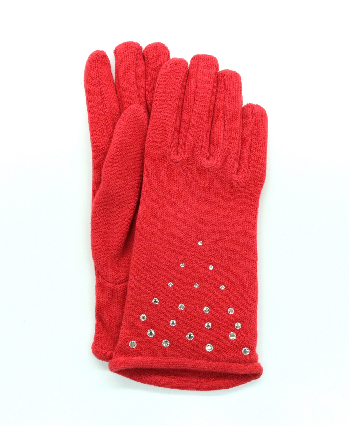 Click here for Portolano Stretchy Knit Gloves - Red prices