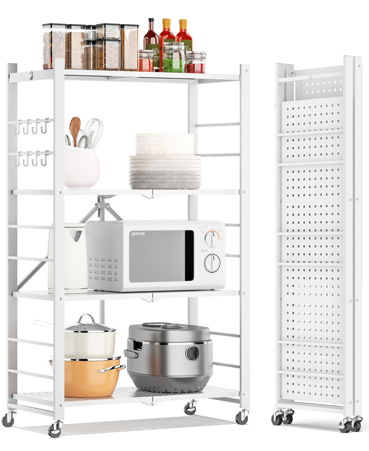 Click here for Sugift 5-Tier Foldable Storage Shelves  Metal Stor... prices