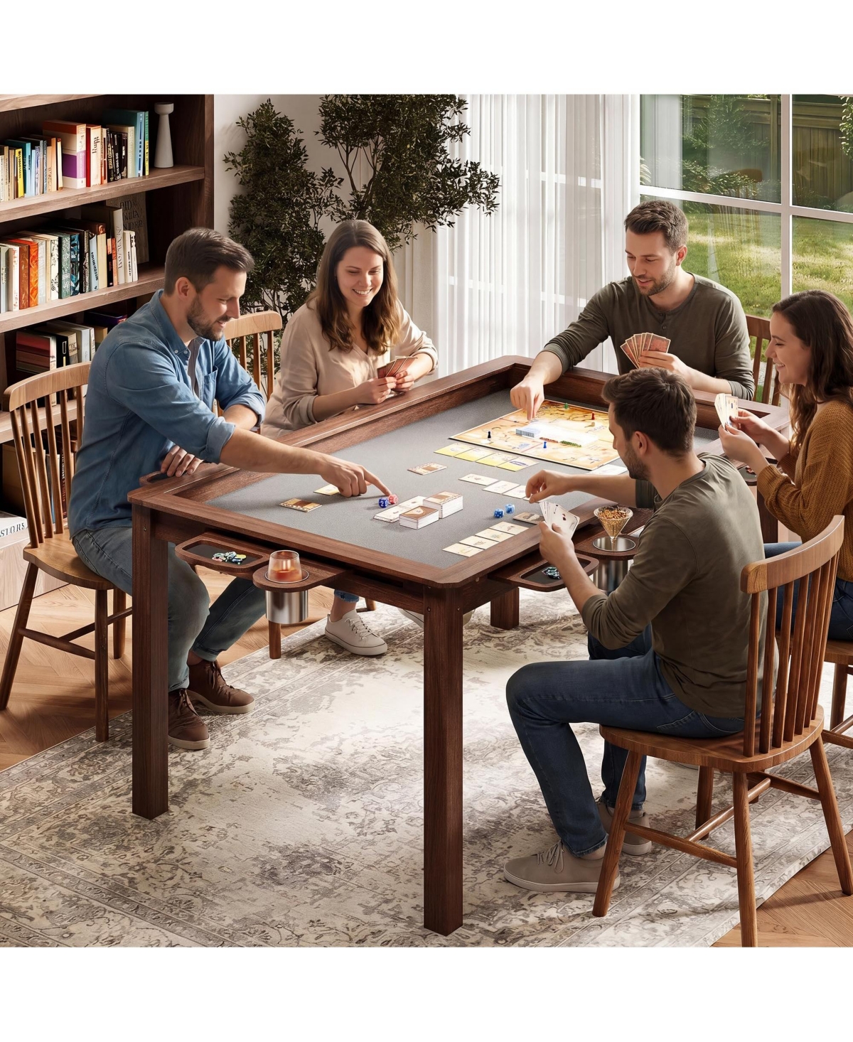 Click here for Gaomon Board Game Table 2-in-1 Convertible with Re... prices