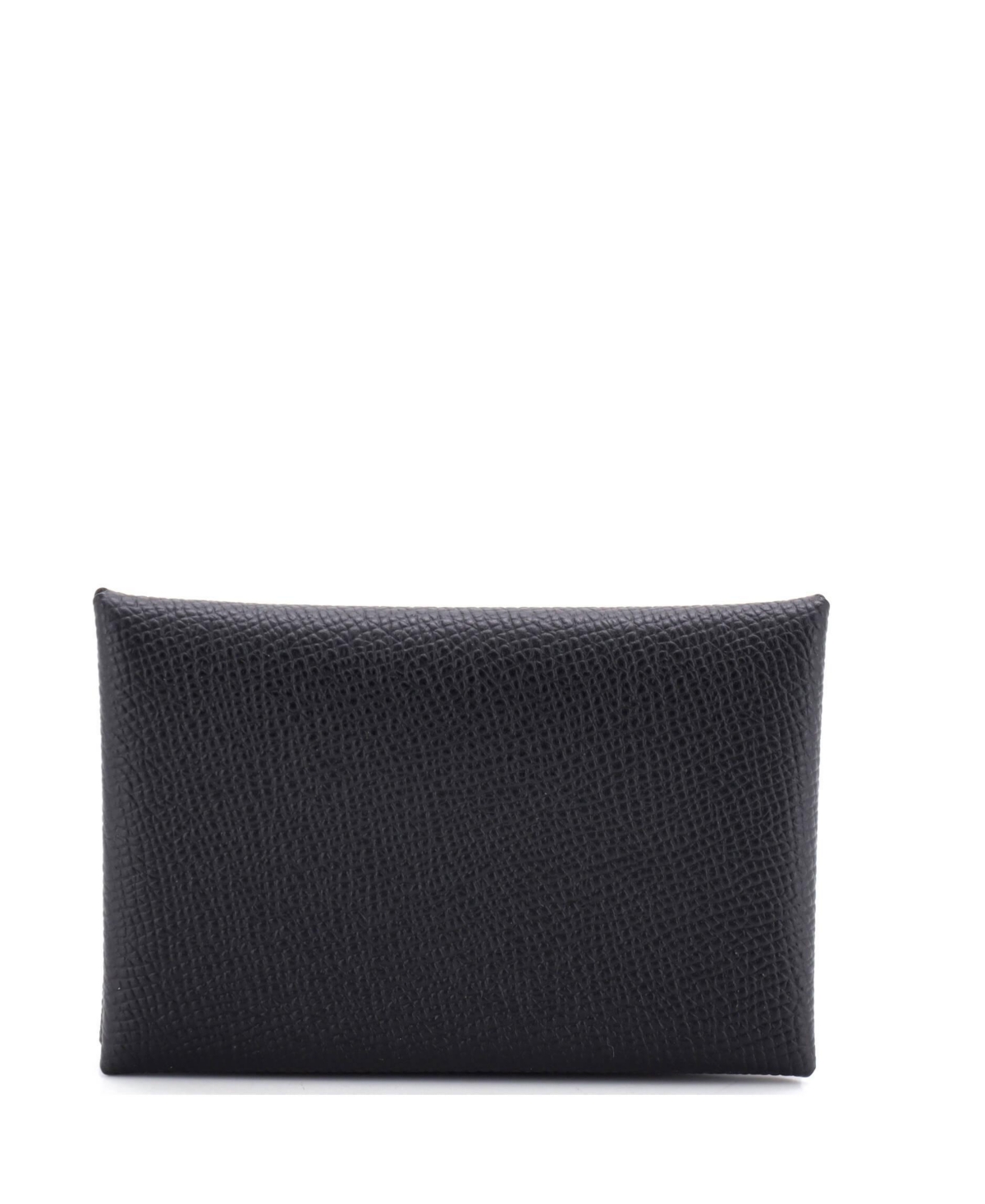 Click here for Pre-Owned Hermes Calvi Duo Card Holder Epsom - Bla... prices