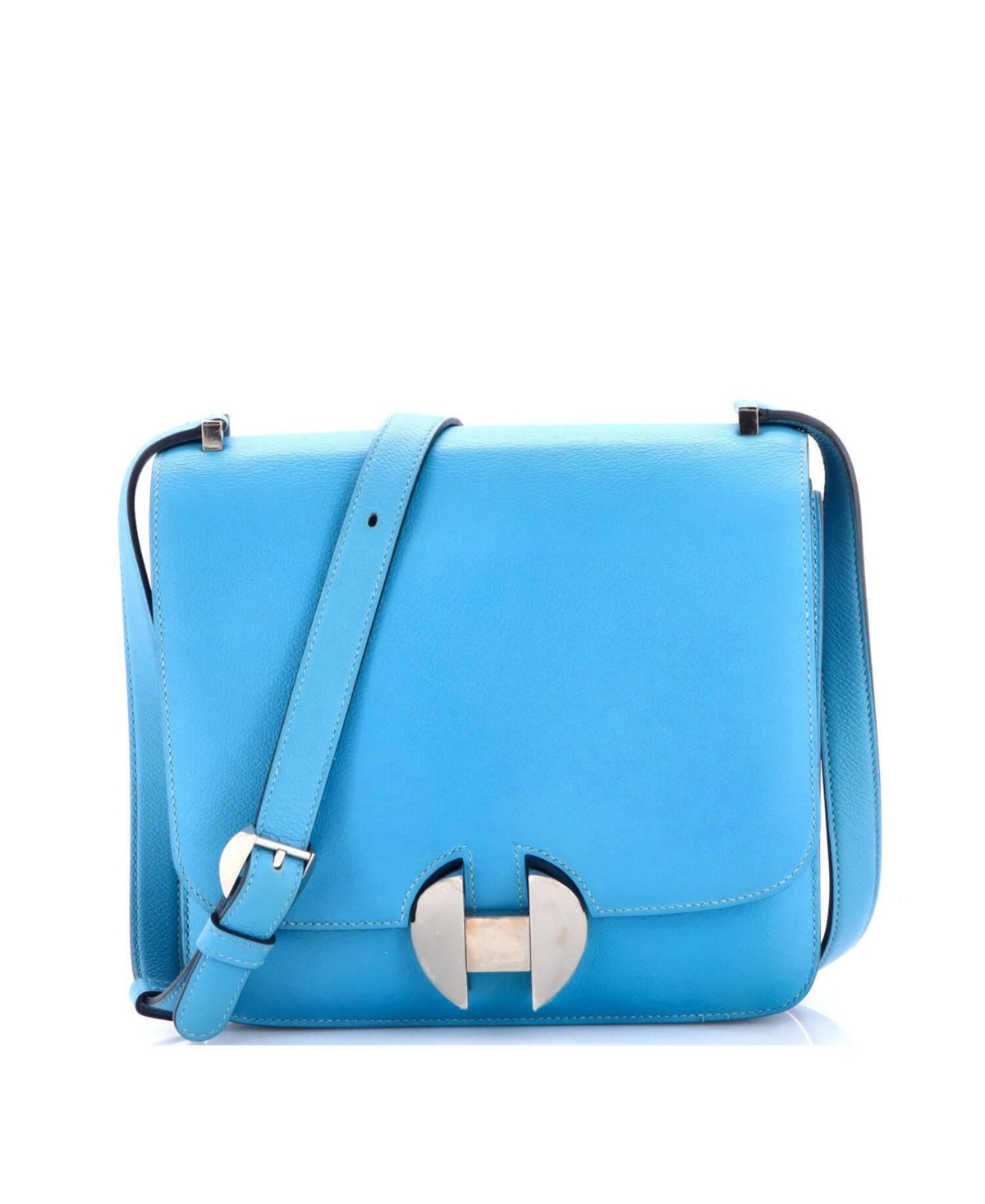 Click here for Pre-Owned Hermes 20 02 Shoulder Bag Evercolor - Bl... prices